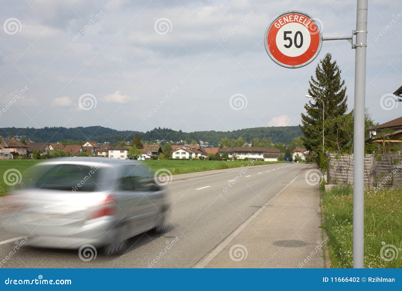 Speed limit 50 stock photo. Image of tempobolzer, vehicles - 11666402