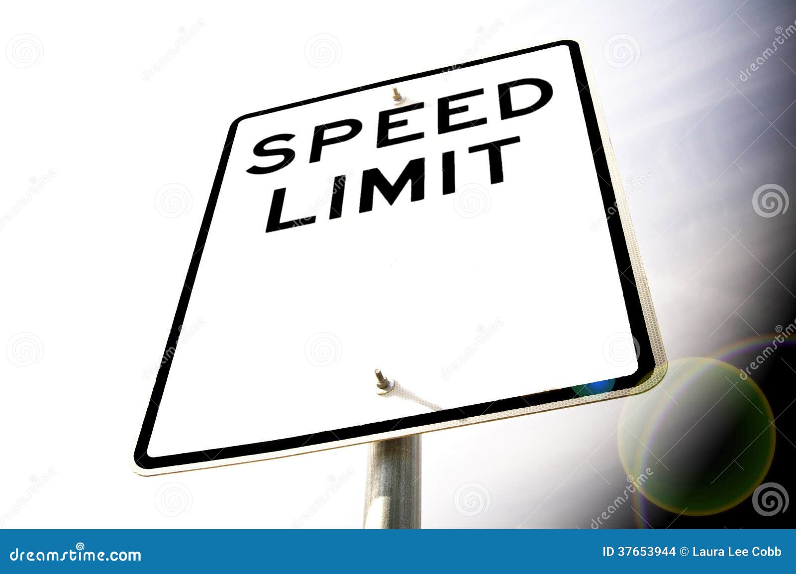 Speed Limit stock photo. Image of sunlit, sixty, slow - 37653944