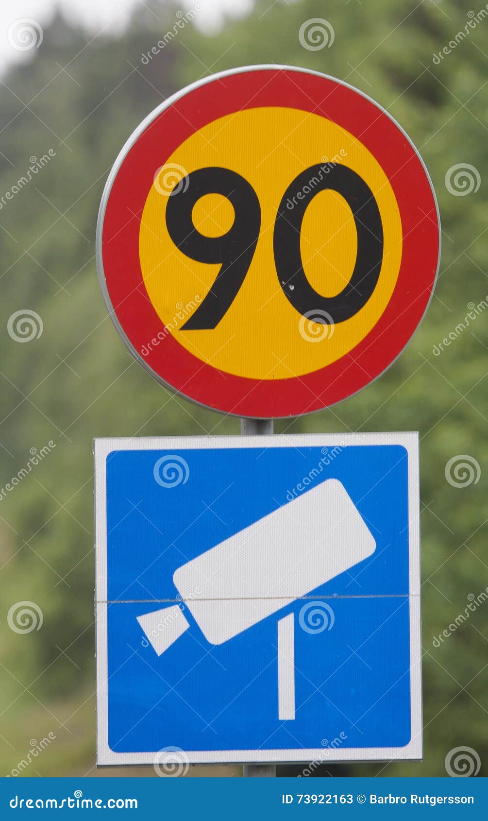 Speed limit and camera stock image. Image of limit, surveillance - 73922163