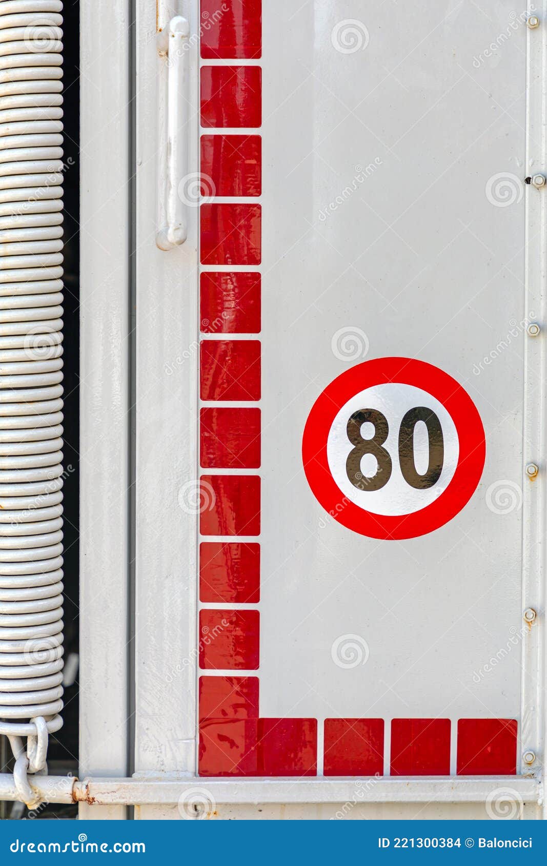 Speed Limit Eighty stock photo. Image of kilometers - 221300384