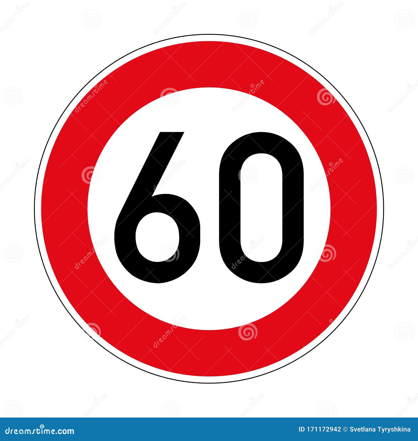 274 Speed Limit German Road Sign Stock Vector - Illustration of sign ...