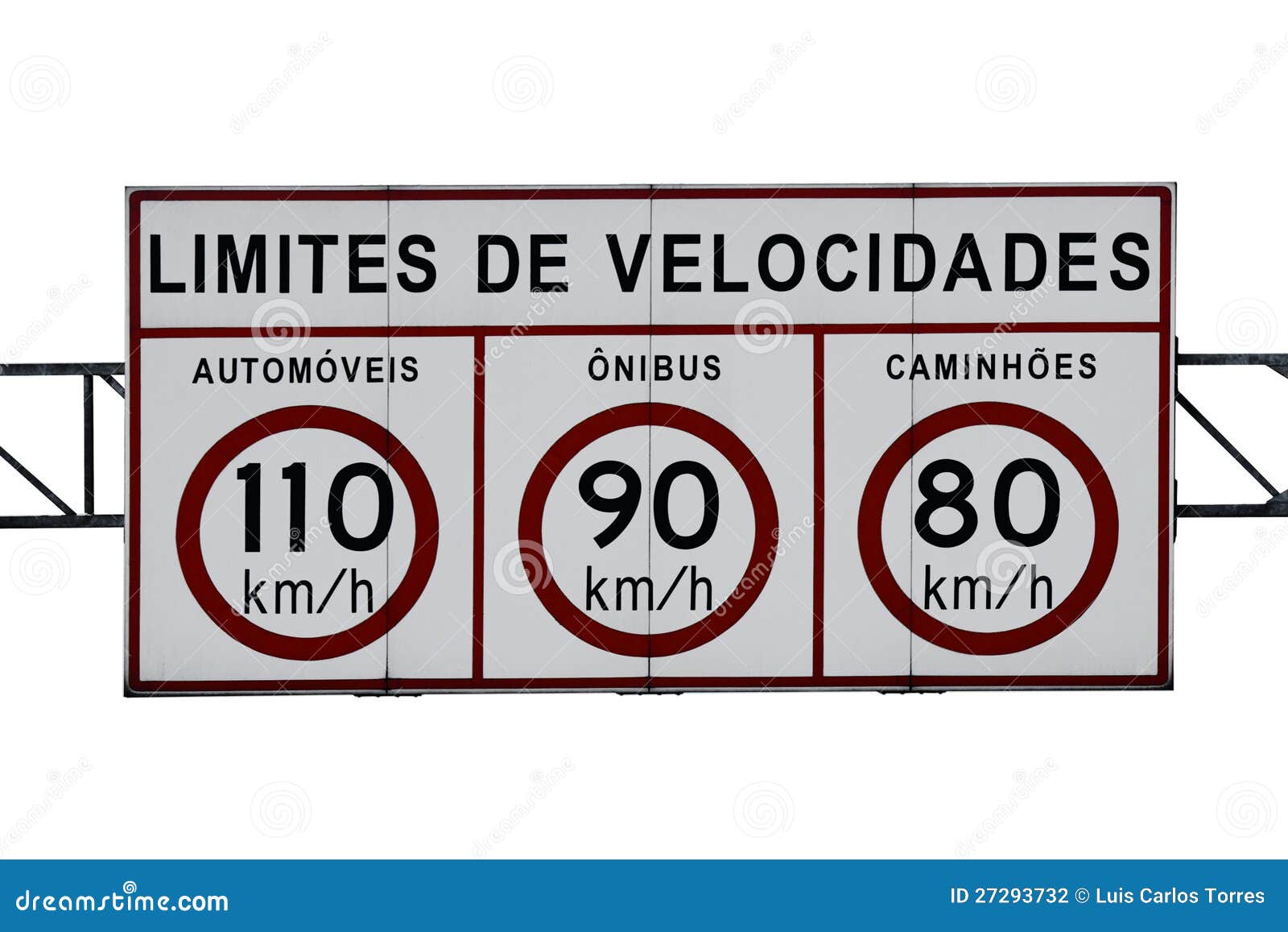 Speed limit highway sign stock photo. Image of foil, brazil - 27293732