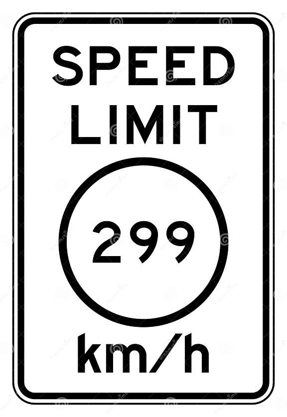 Speed Limit Kph Sign stock vector. Illustration of graphic - 175013396