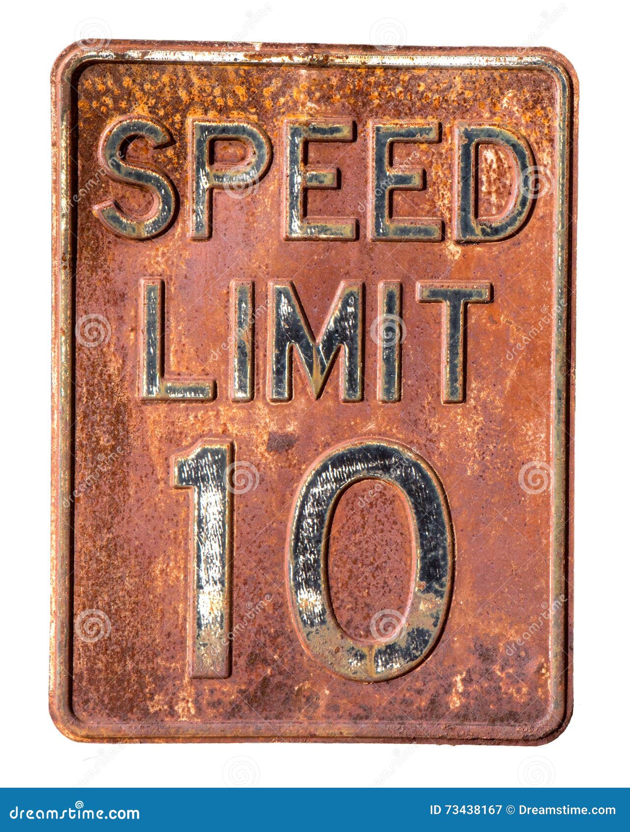 Speed Limit 10 mph stock image. Image of hour, miles - 73438167