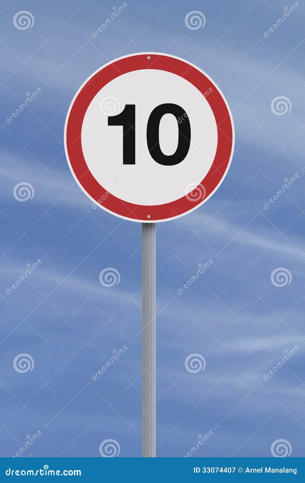 Speed Limit stock image. Image of warning, allowed, circular - 33074407