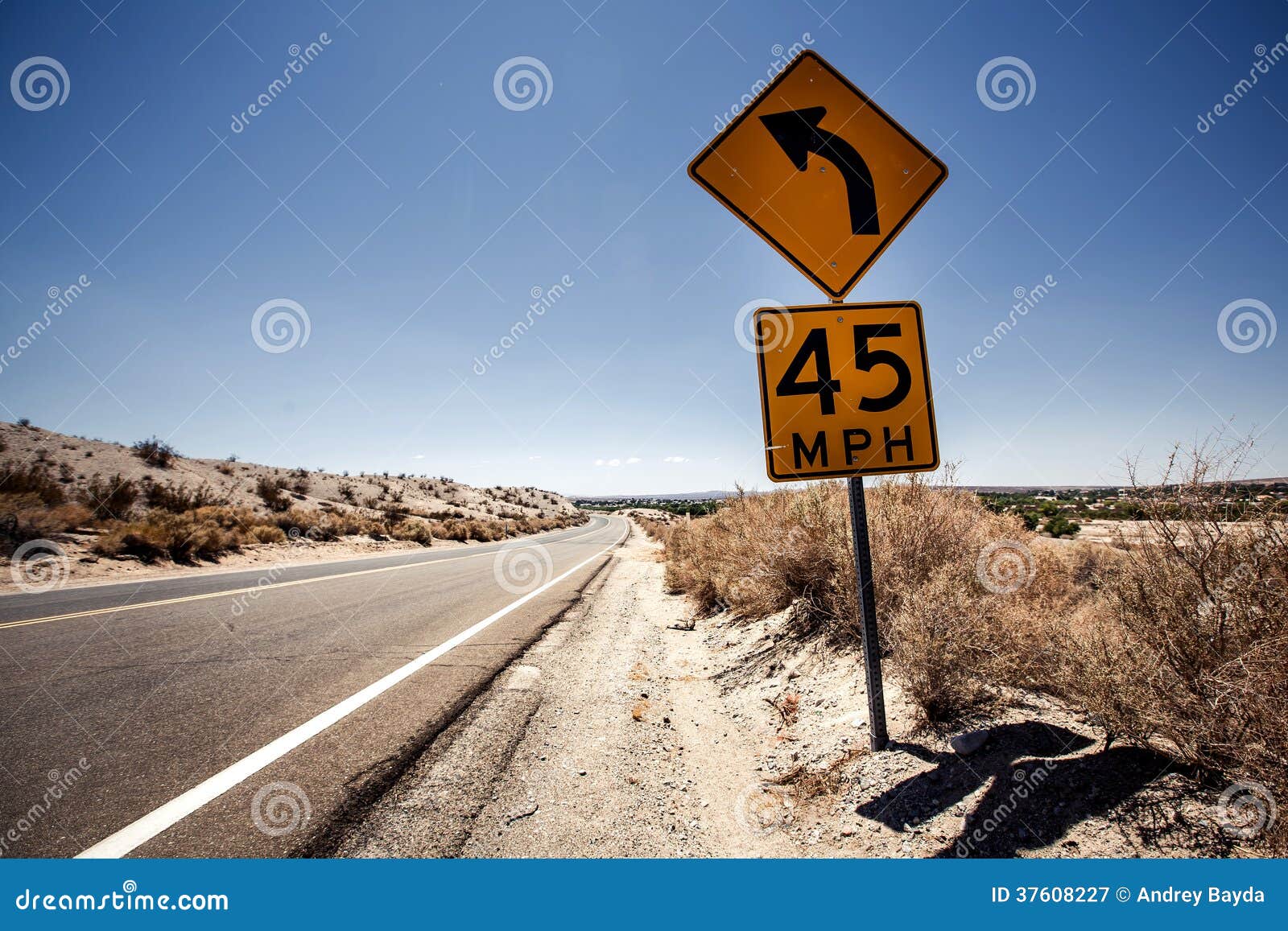 Speed Limit Sign in Arizona Stock Image - Image of outdoor, scenery ...