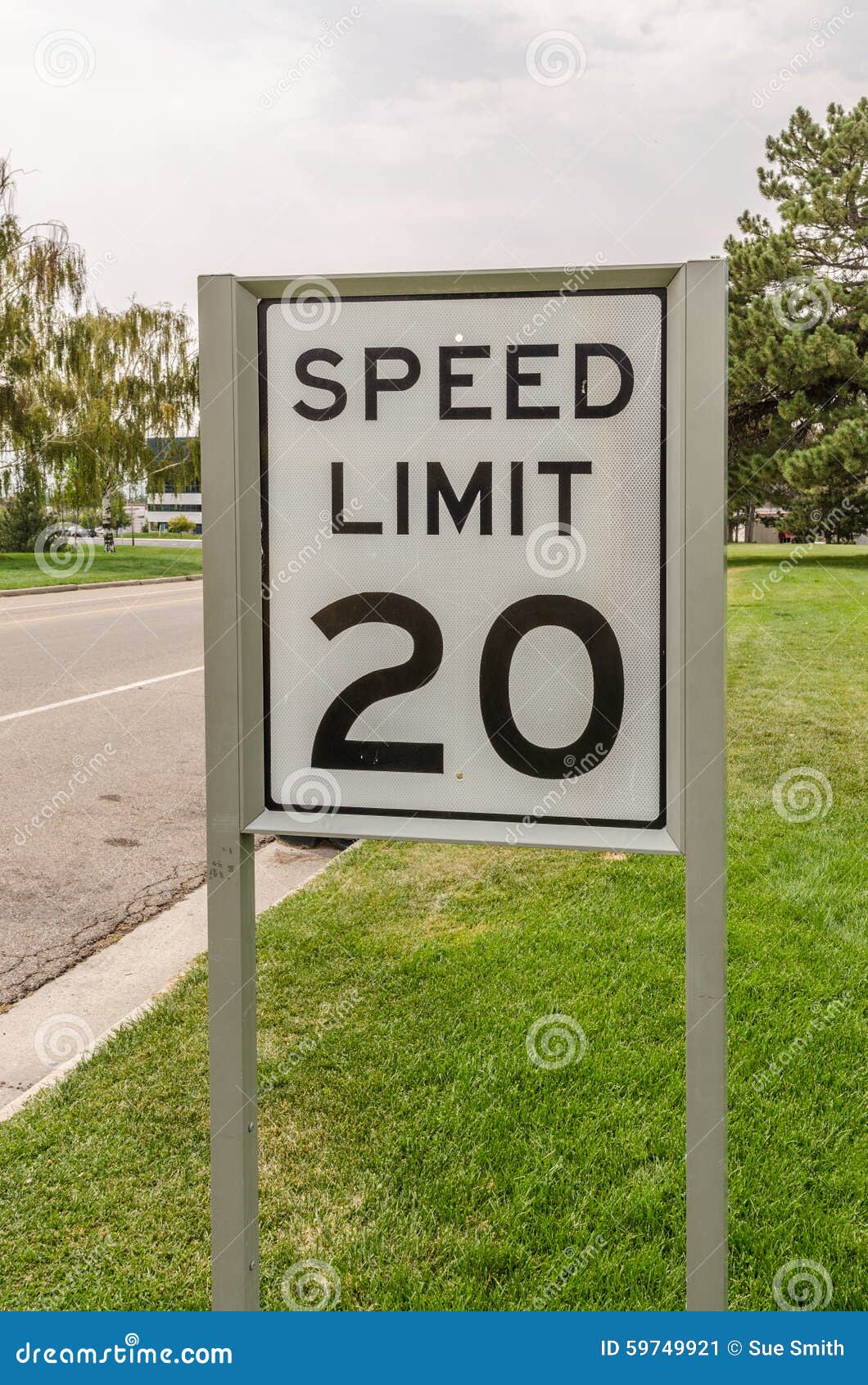 Speed Limit 20 Sign stock image. Image of information - 59749921