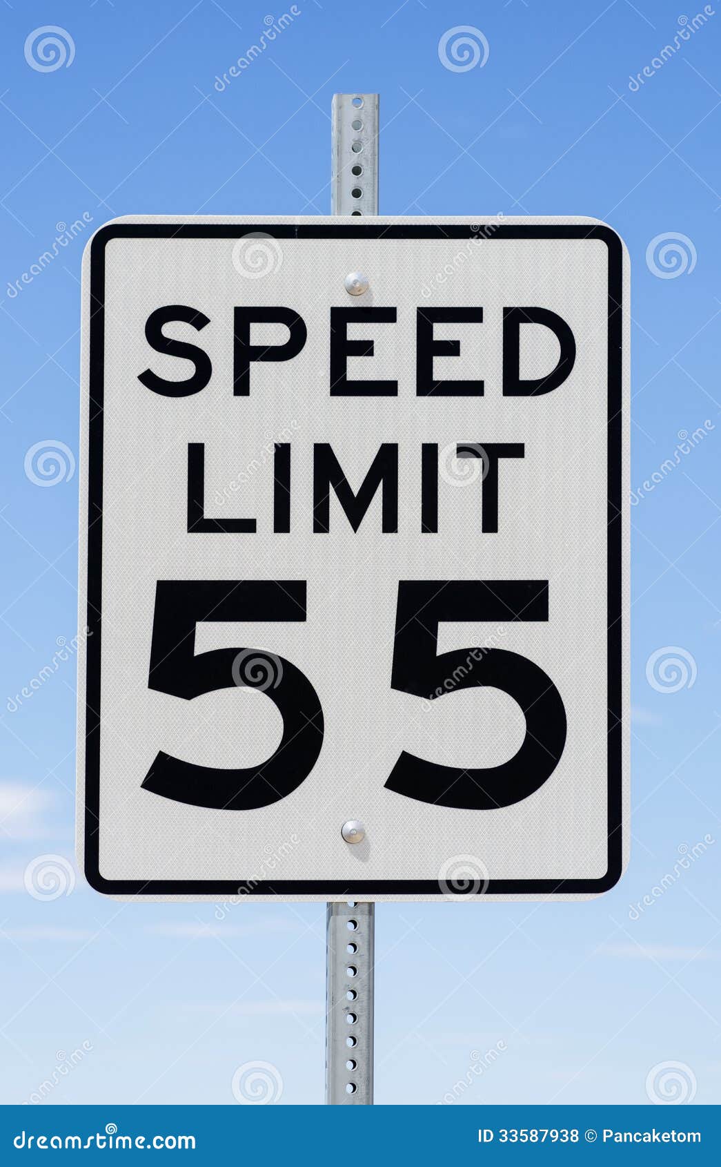 50 KM Speed Limit Sign A Highway, Fifty Kilometers Per Hour Traffic ...