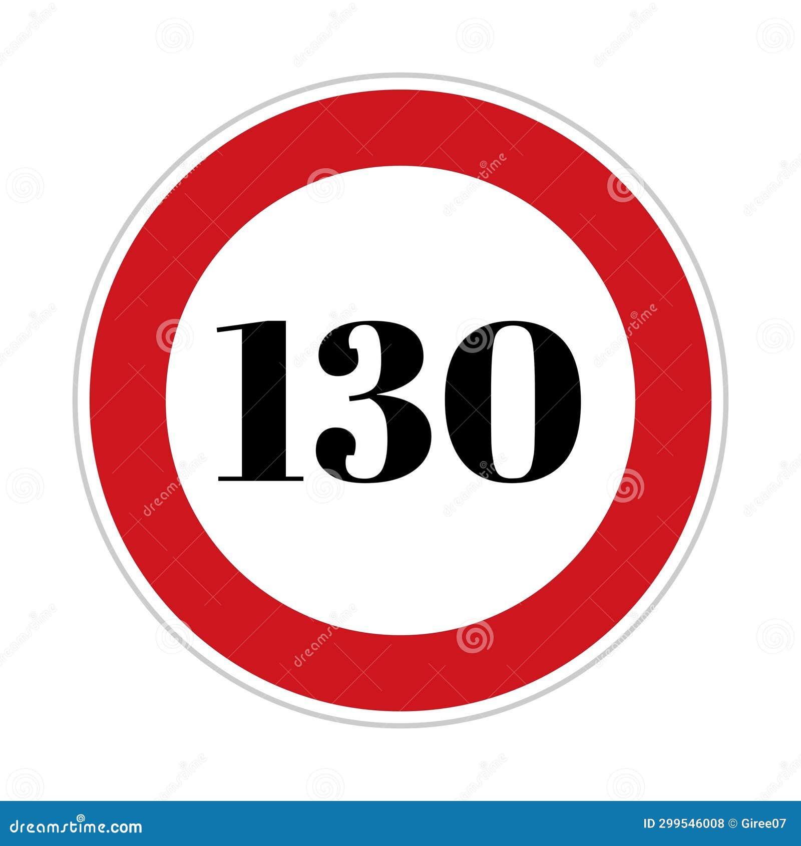 130 Speed Limit Sign Board, Road Side Sign Board for Control Speed ...