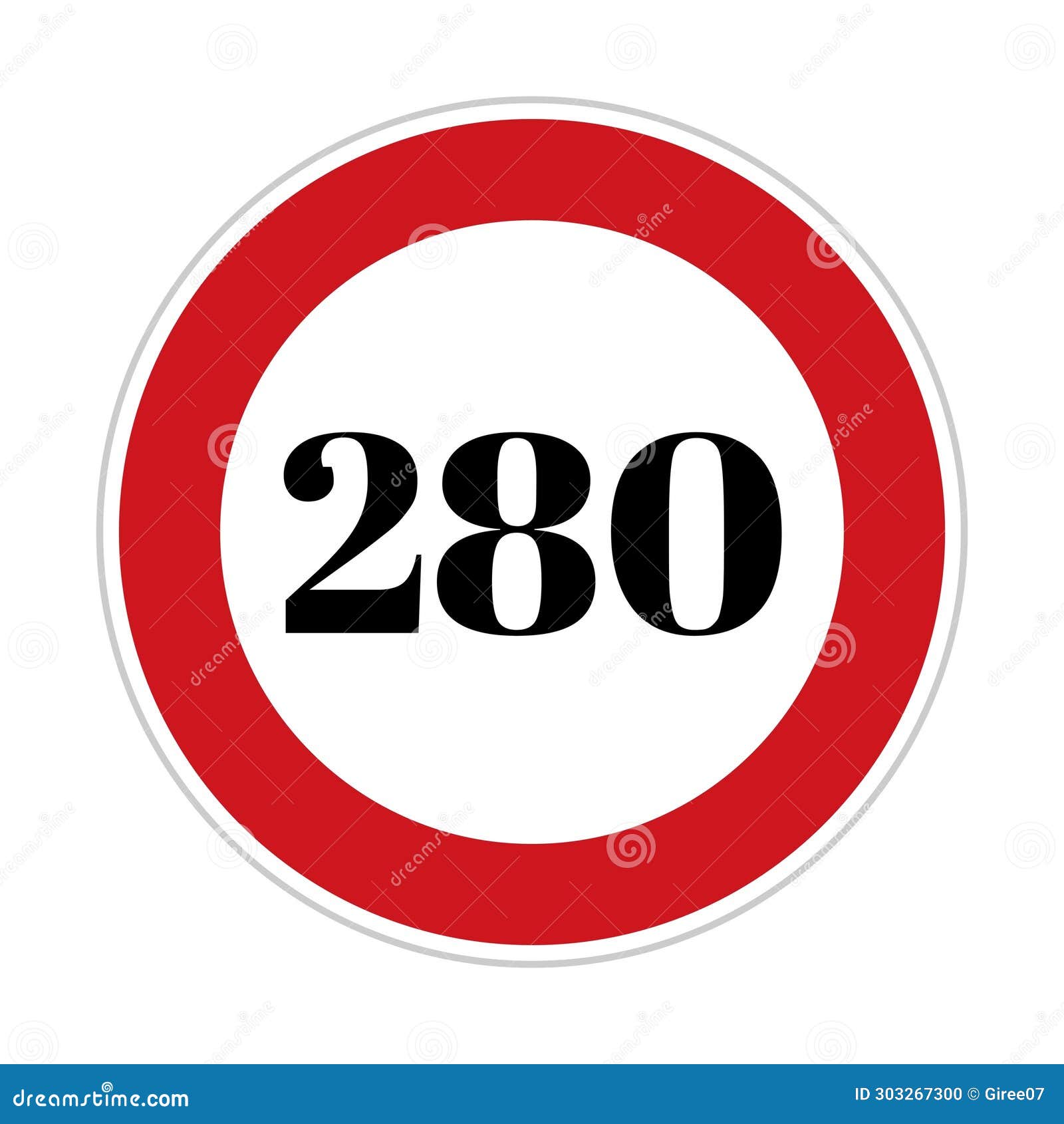 280 Speed Limit Sign Board, Road Side Sign Board For Control Speed ...
