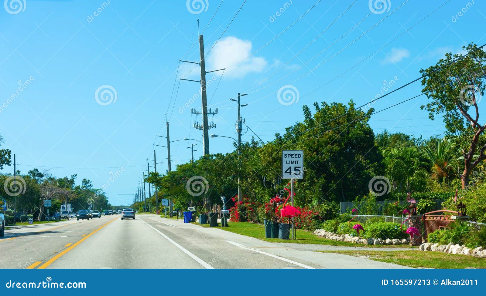 Speed Limit Sign in Florida Keys Stock Image - Image of fine, matrix ...