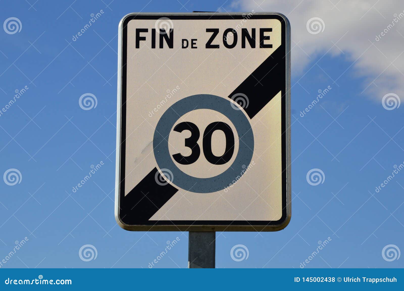Speed Limit Sign from France Stock Photo - Image of traffic, street ...