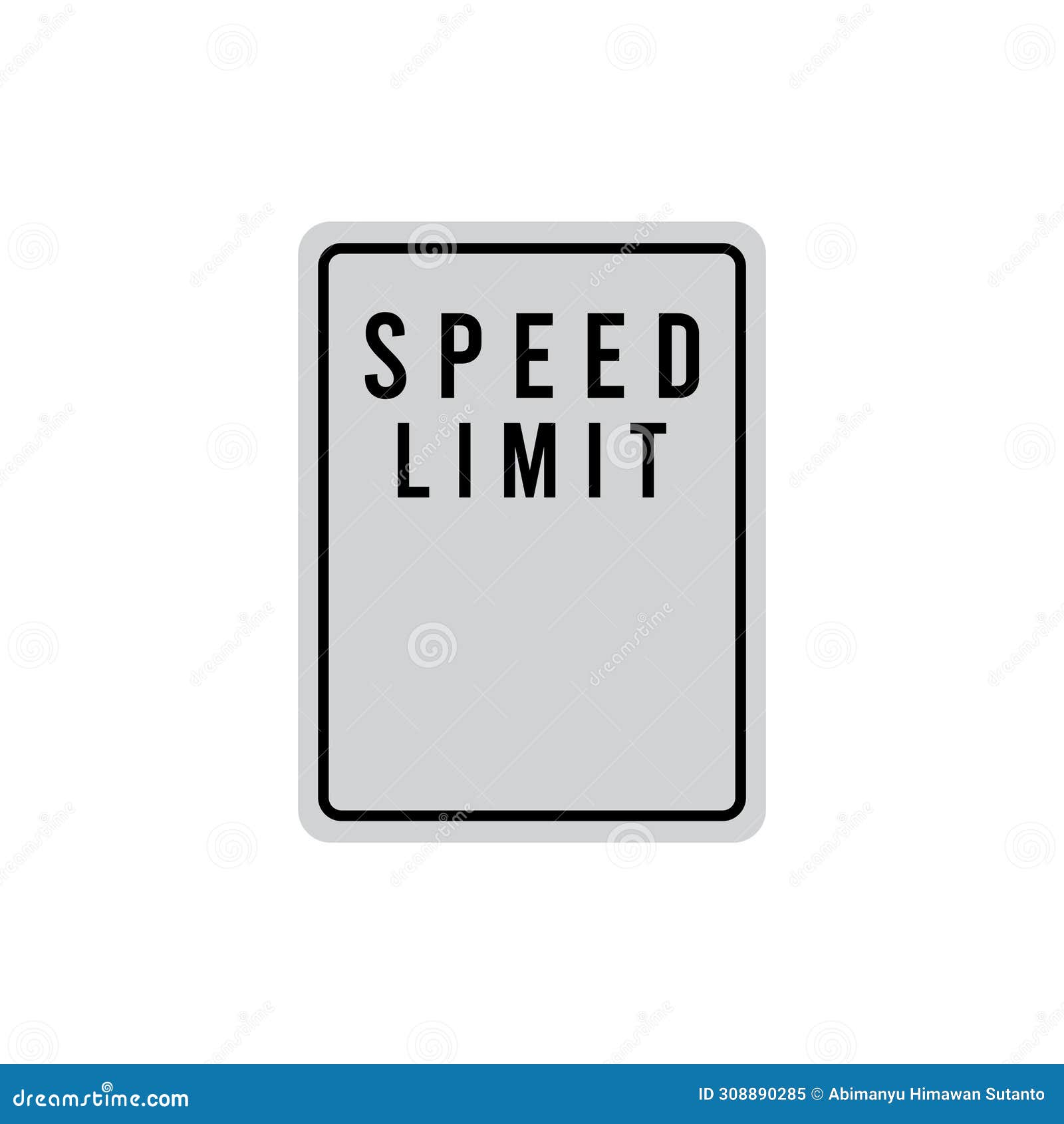 Speed Limit Sign Icon Vector Stock Vector - Illustration of drive ...