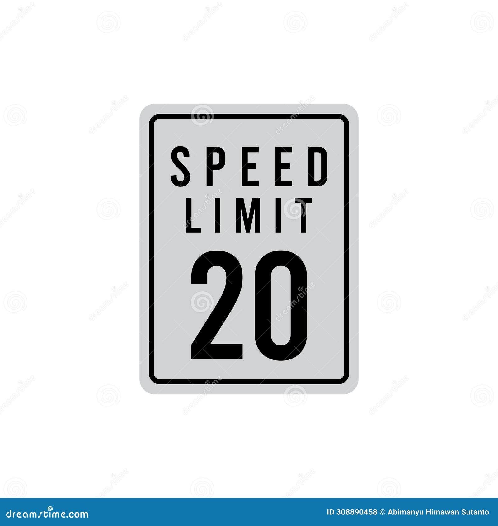 Speed Limit Sign Icon Vector Stock Vector - Illustration of warning ...