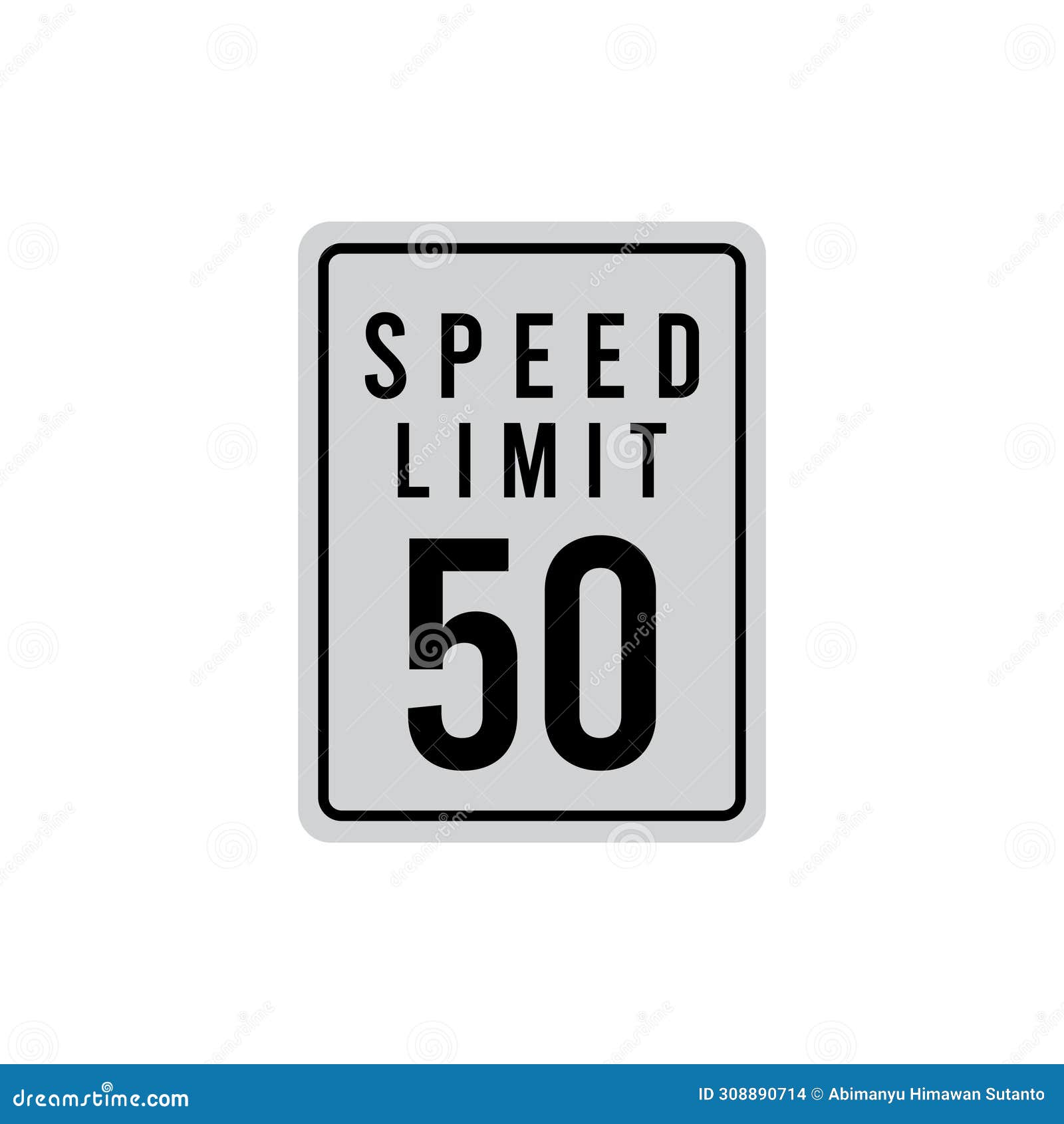 Speed Limit Sign Icon Vector Stock Vector - Illustration of sign, black ...