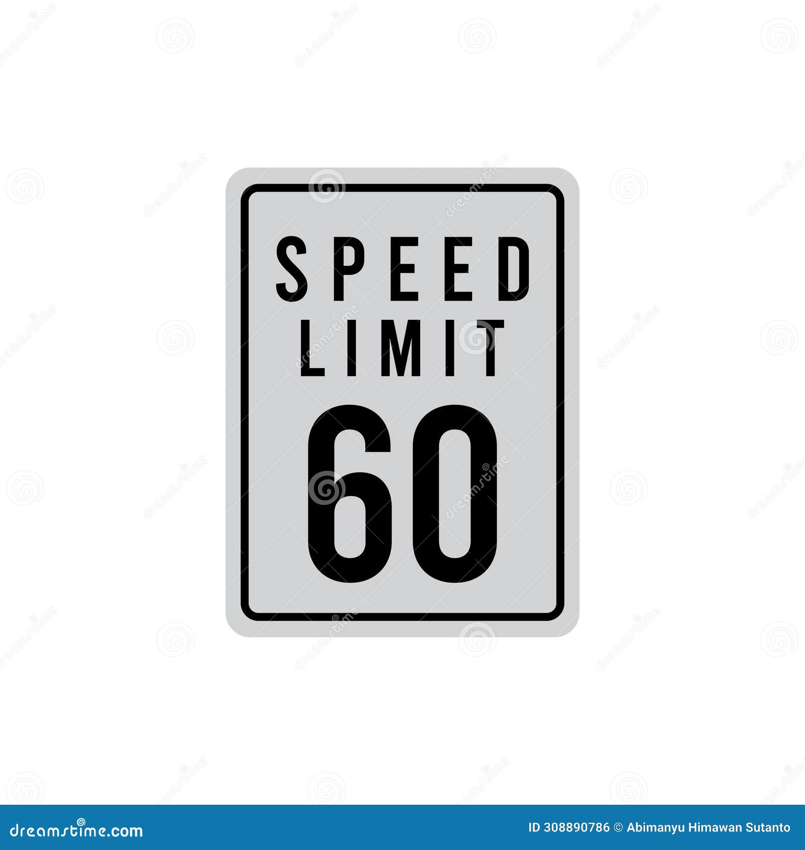 Speed Limit Sign Icon Vector Stock Vector - Illustration of black ...