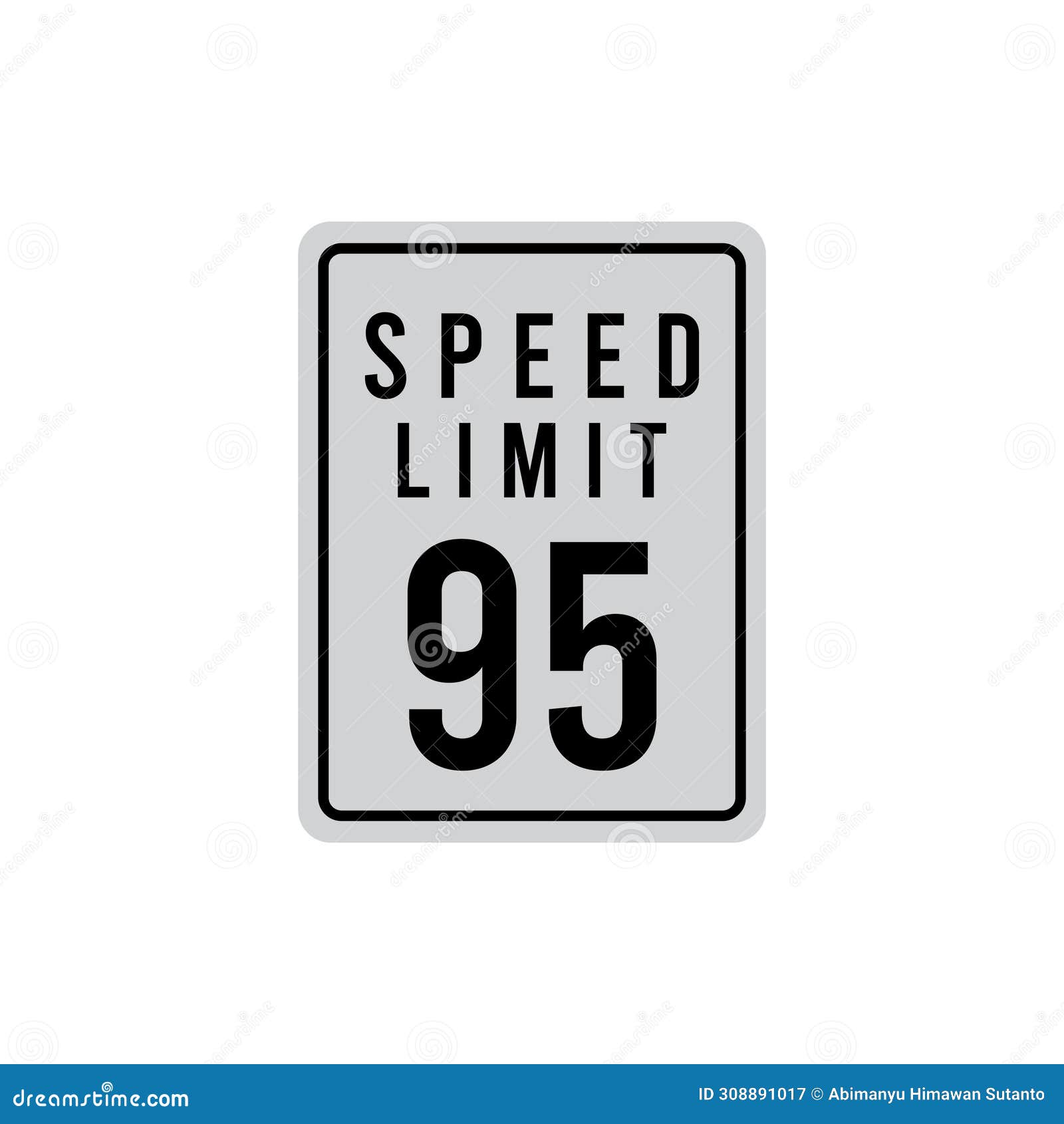 Speed Limit Sign Icon Vector Stock Vector - Illustration of speed ...