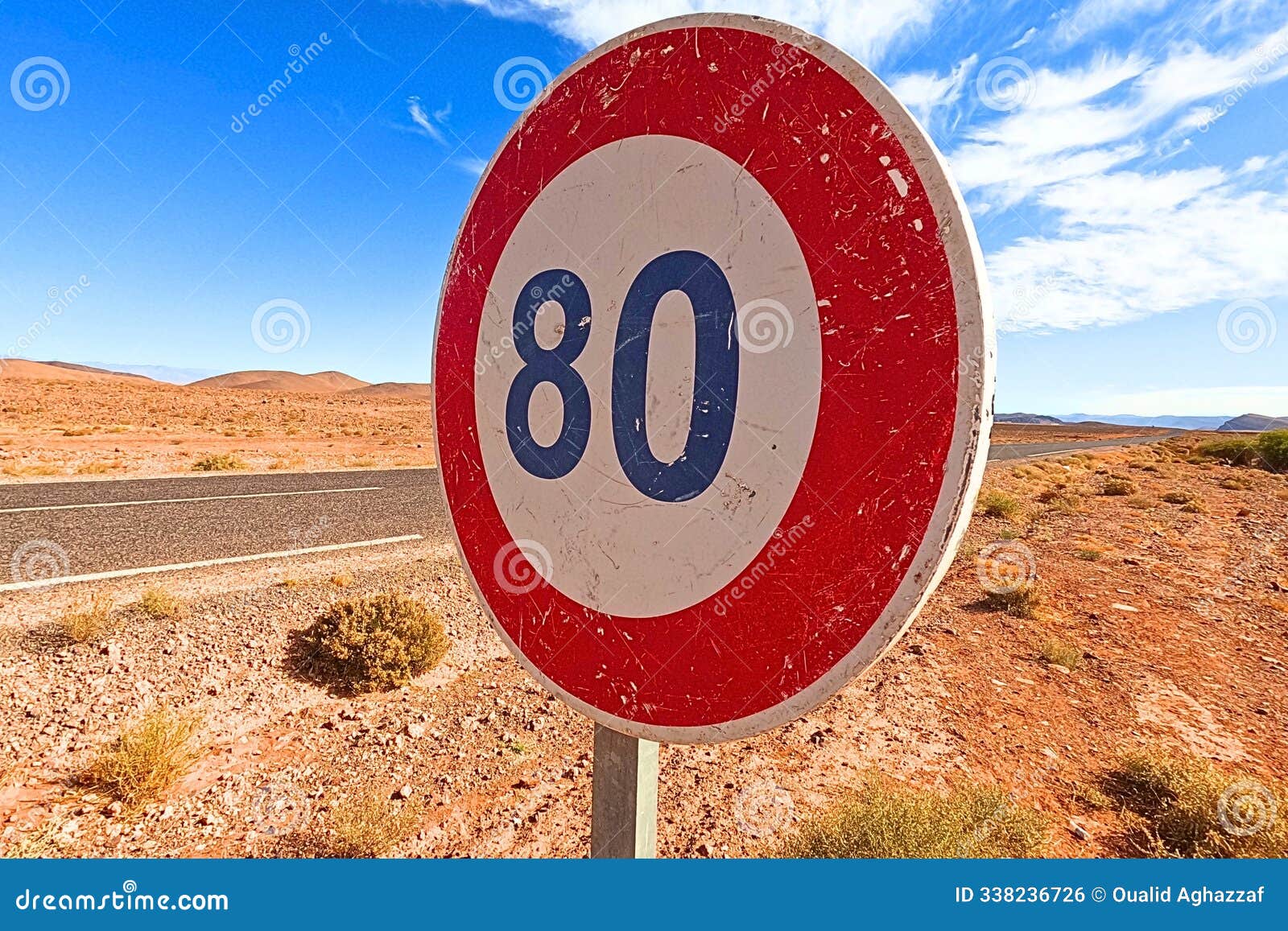 Speed Limit 80 Sign stock photo. Image of road, limit - 338236726