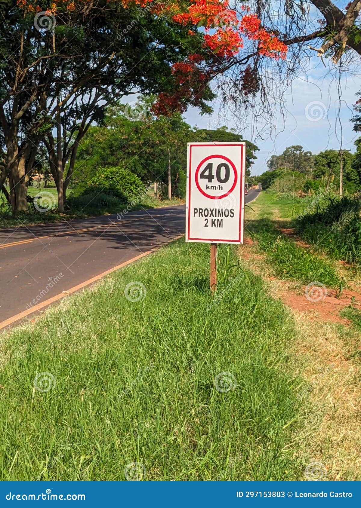 Speed ??limit Sign Next Two Km Stock Image - Image of sign, speed ...