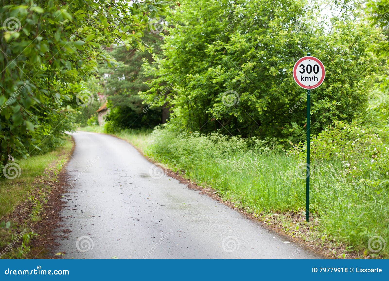 Speed Limit Sign on the Side of the Road Stock Photo - Image of maximum ...