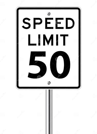 Speed limit sign stock vector. Illustration of sign, road - 29867214