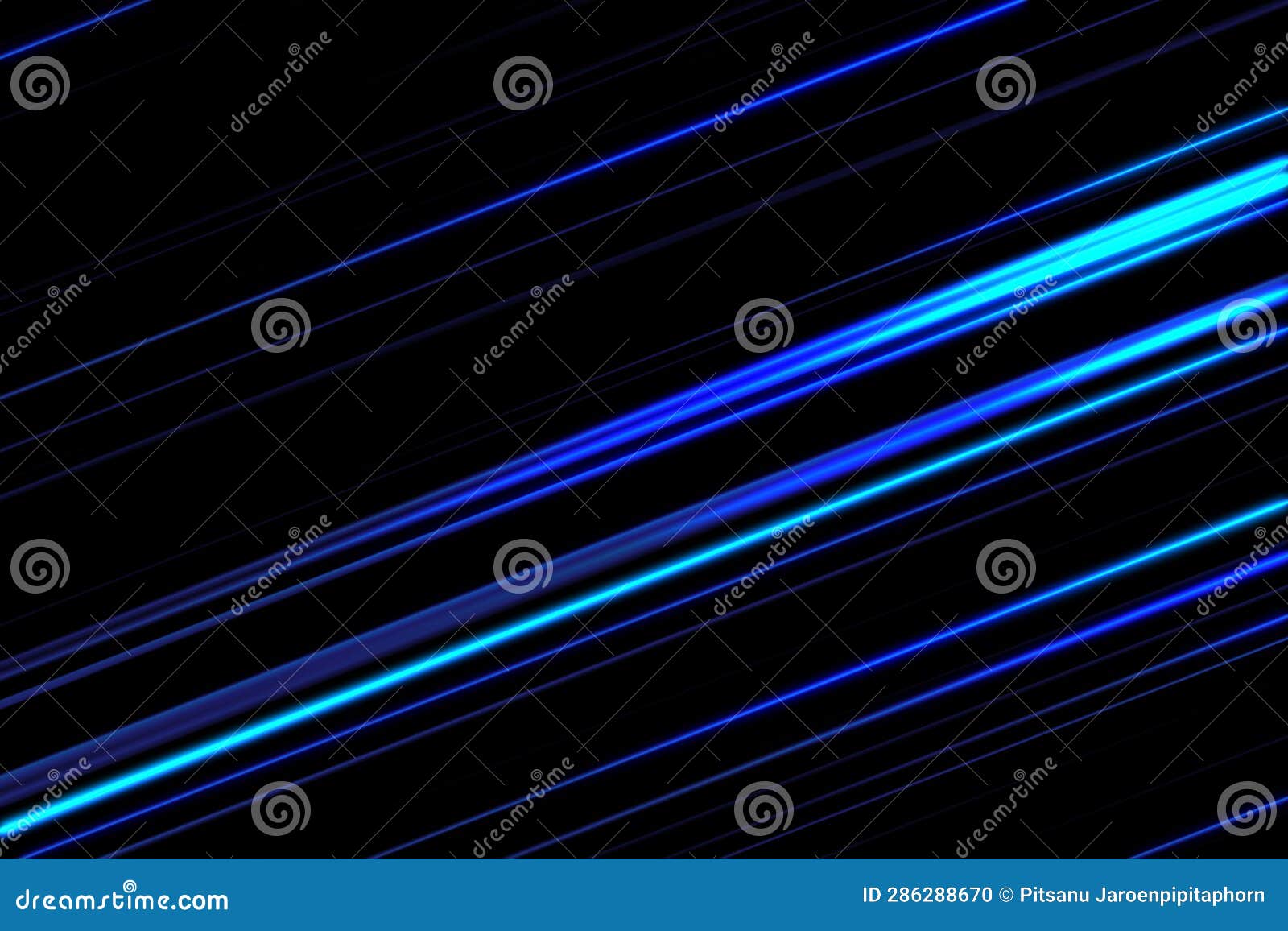 Speed Line Blue Color on Black Background for Anime Stock Illustration ...