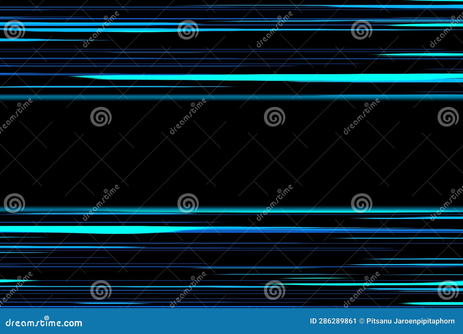 Speed Line Blue Color on Black Background for Anime Stock Illustration ...
