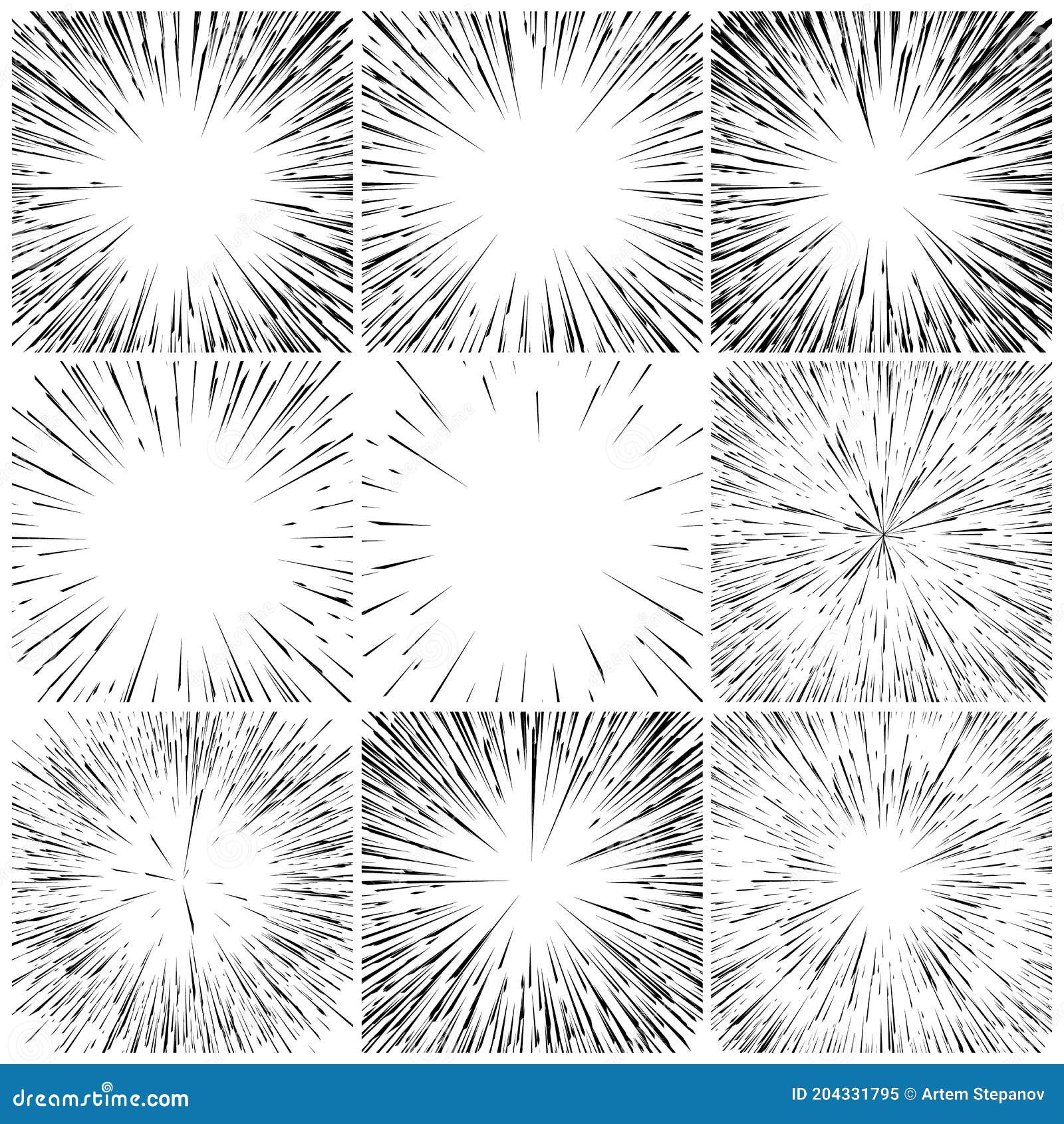 Speed Line Fast Motion Background, Comic Illustration with Lines Stock ...