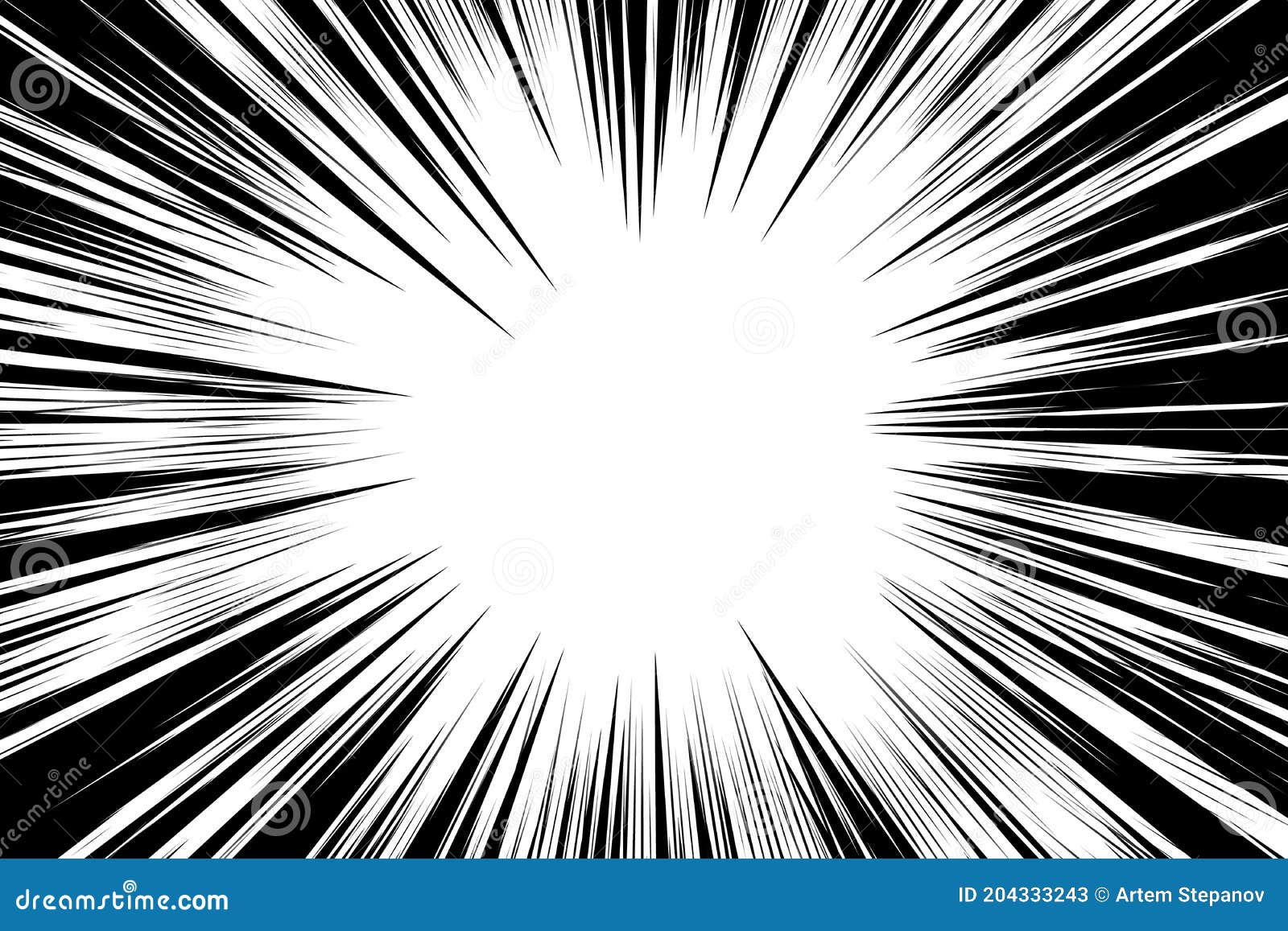 Speed Line Fast Motion Background. Comic Illustration with Lines Stock ...