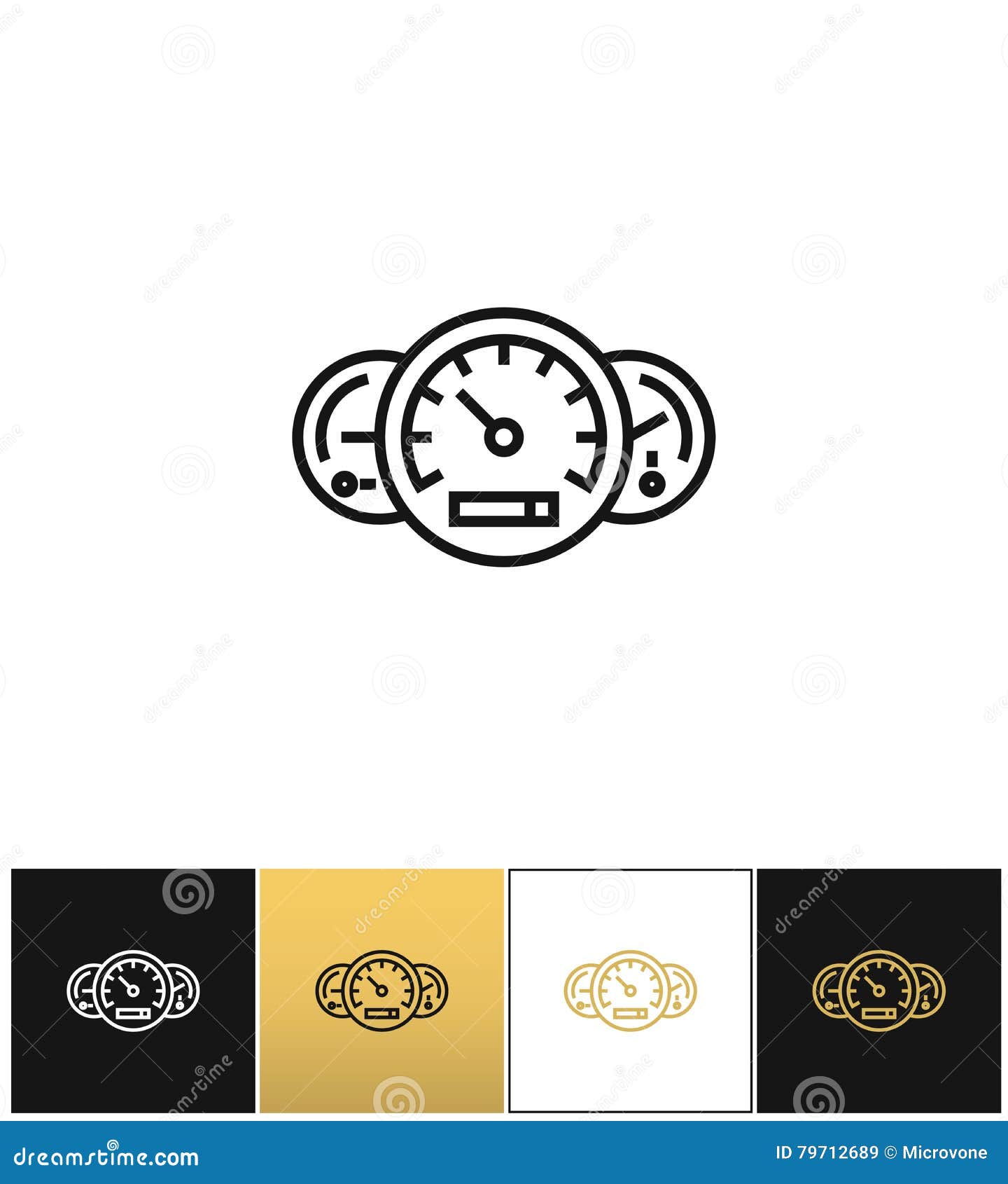 Speed Line Symbol or High Progress Linear Vector Icon Stock Vector ...