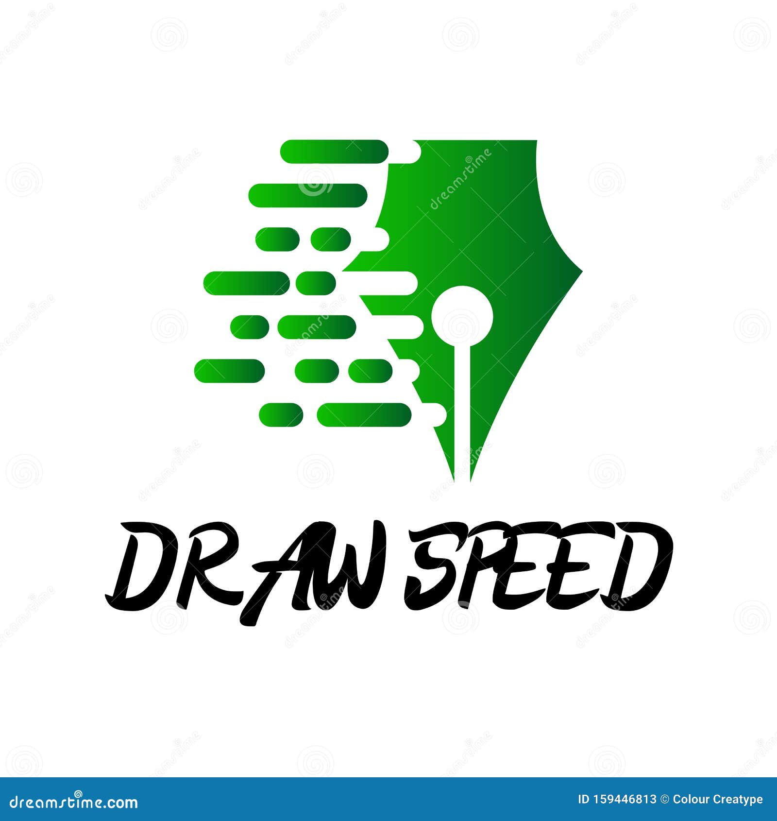 Speed Lines in Arrow Form . Vector Illustration .Technology Logo Stock ...