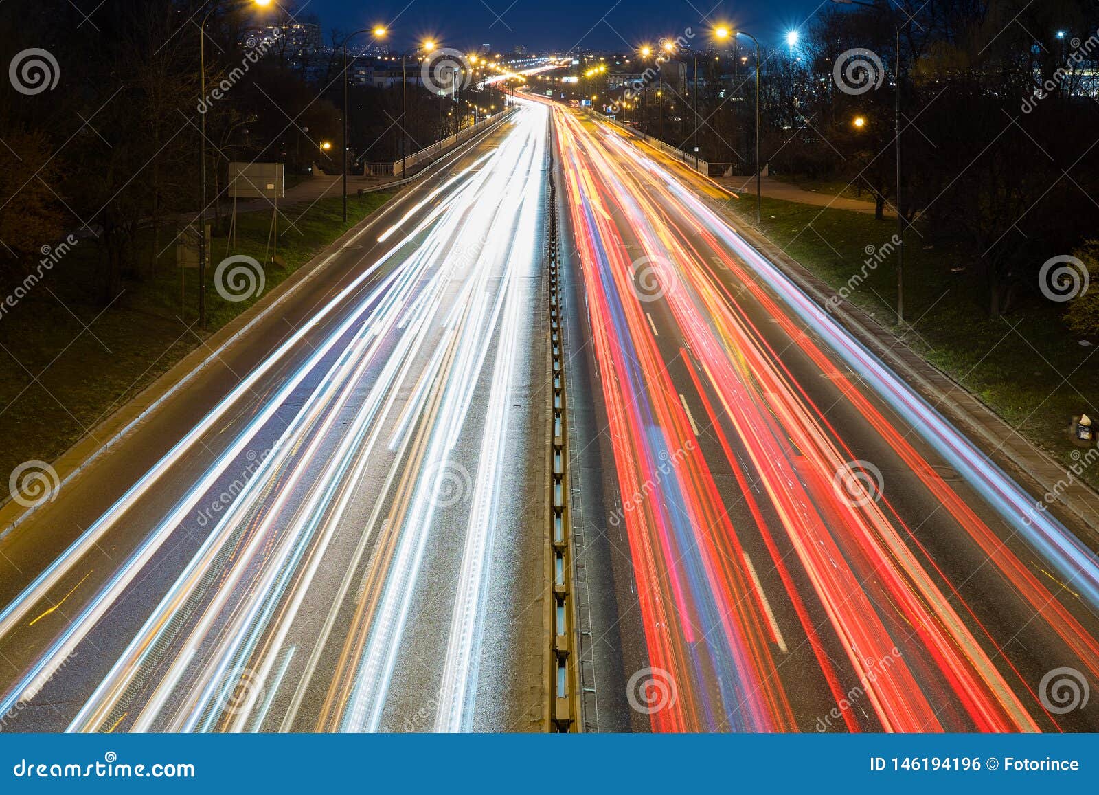 Speed Lines from Car Traffic on the Expressway Stock Photo - Image of ...