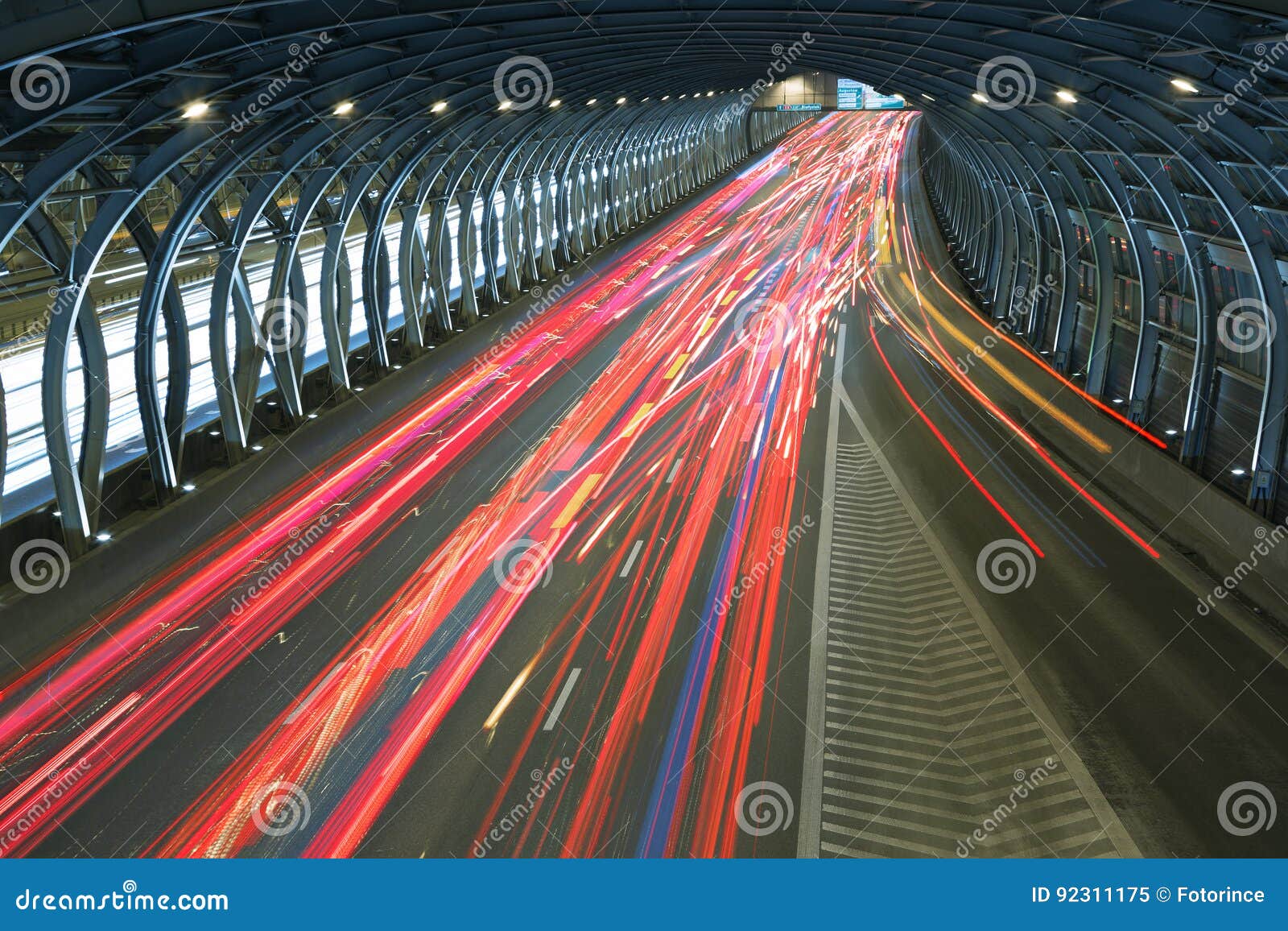 Speed lines from cars stock image. Image of construction - 92311175