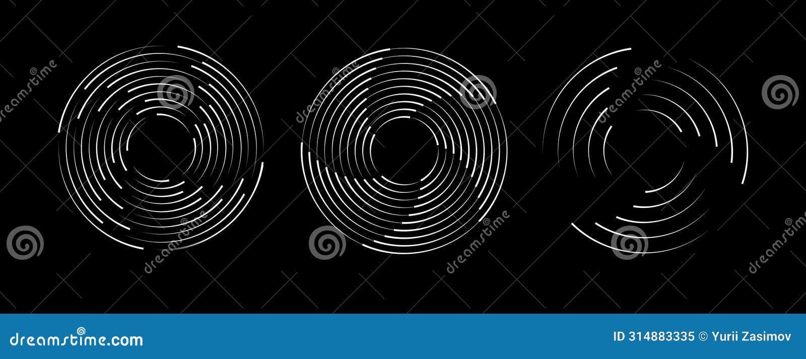 Speed Lines in Circle Form. Radial Speed Lines in Circle Form. Black ...