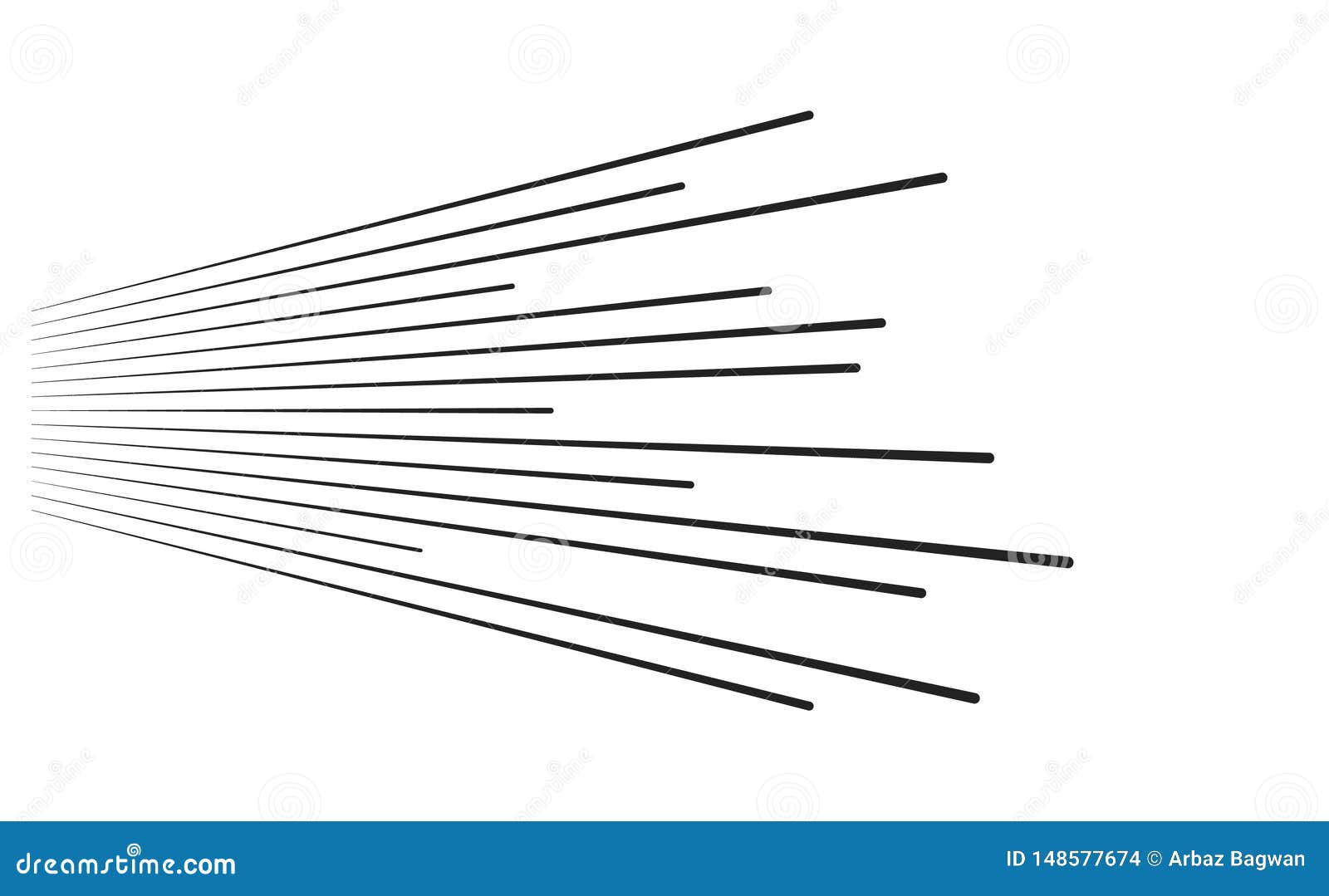 Speed Lines Coming from Left To Right Background Stock Vector ...
