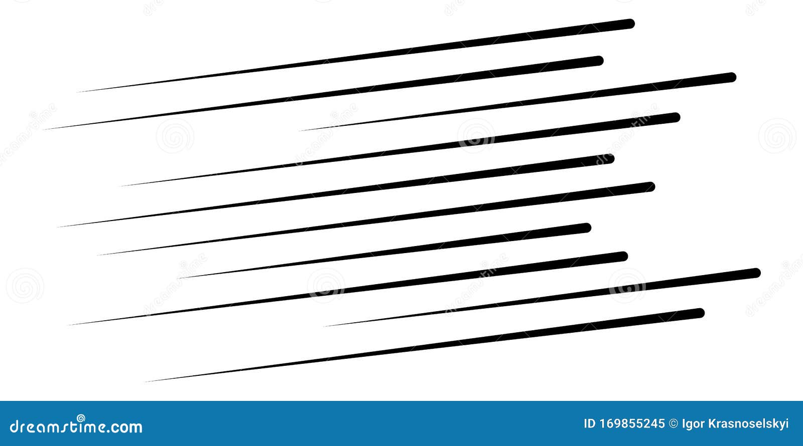 Speed Lines. Dynamic Lines in Perspective. Effect Straight Burst in ...