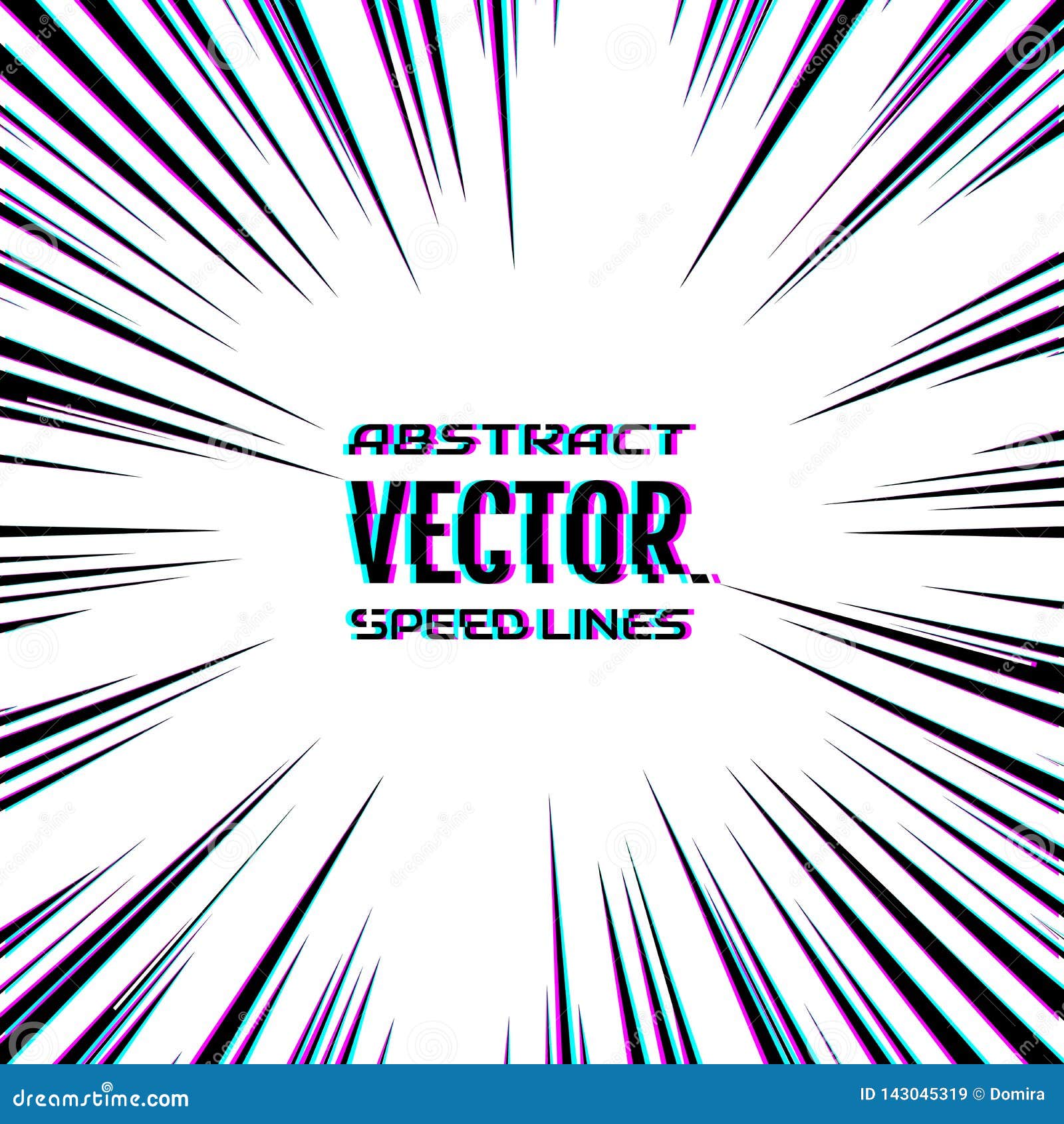 Manga Radial Frame. Anime Circle Borders With Different Concentrated ...