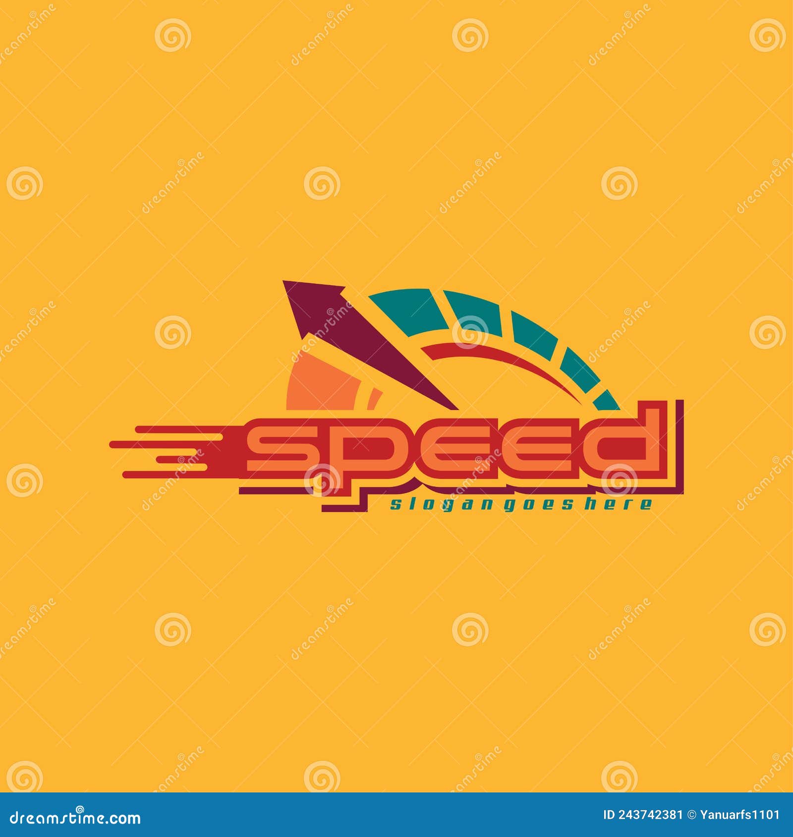 Speed Logo Design Concept Vector Stock Illustration - Illustration of ...