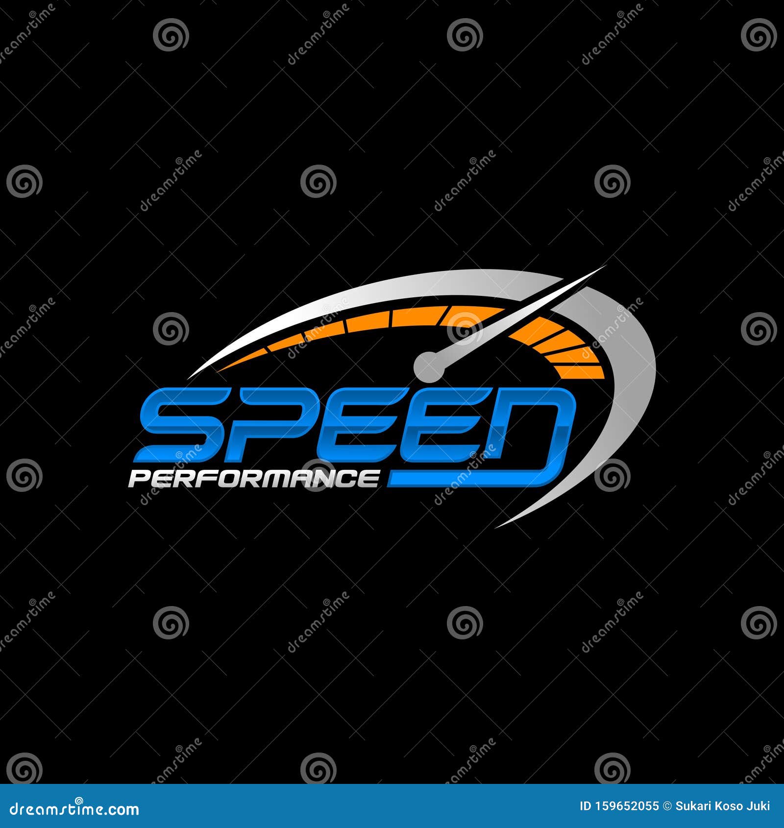 Speed Logo Design Vector Illustration Stock Vector - Illustration of ...