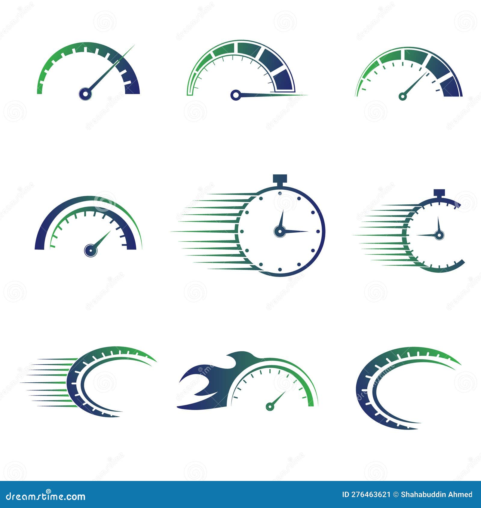 Speed Logo Icon Set Vector Symbol. Stock Vector - Illustration of ...