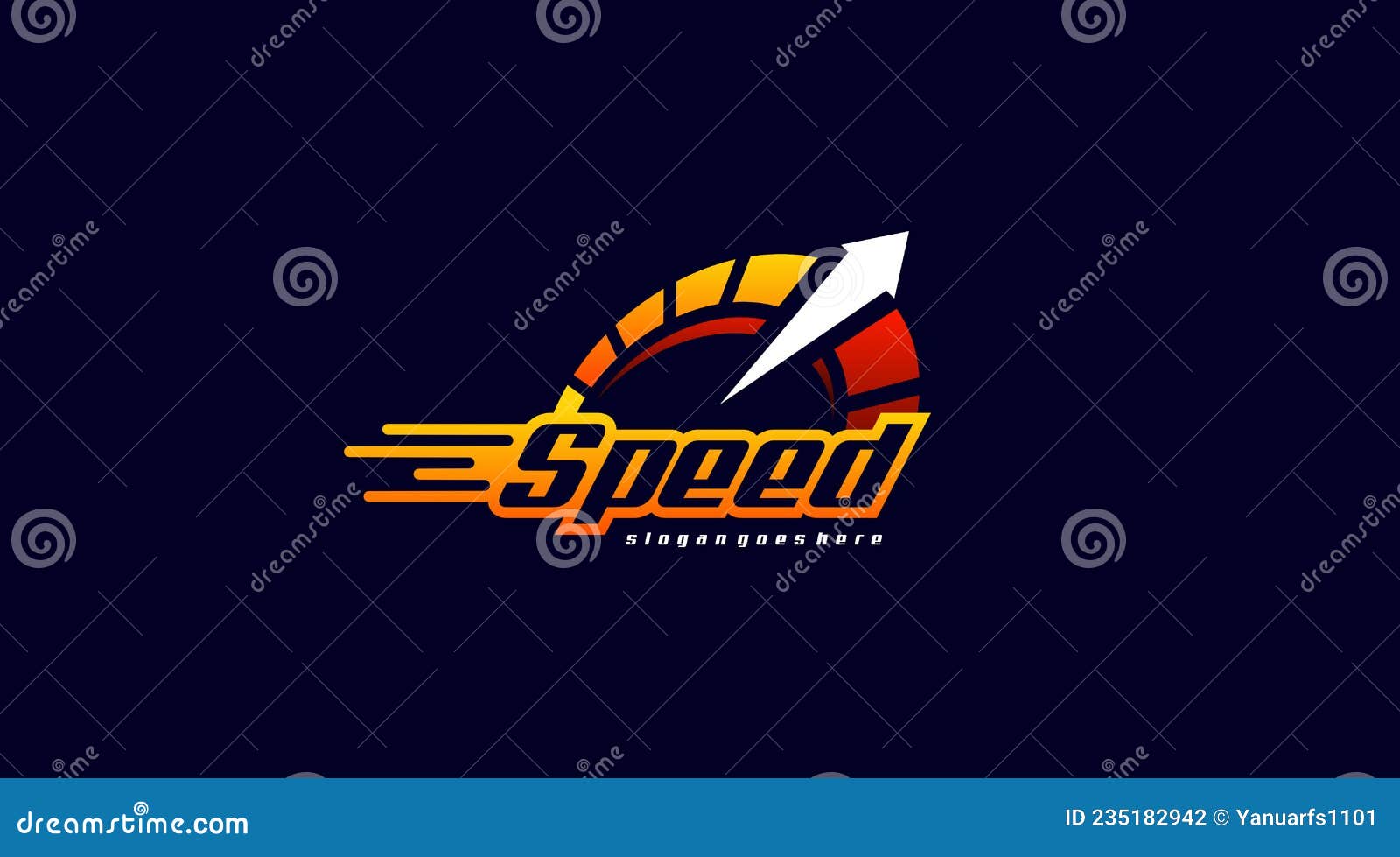 Speed Logo Template Vector. Logo Concept of Speed Stock Vector ...