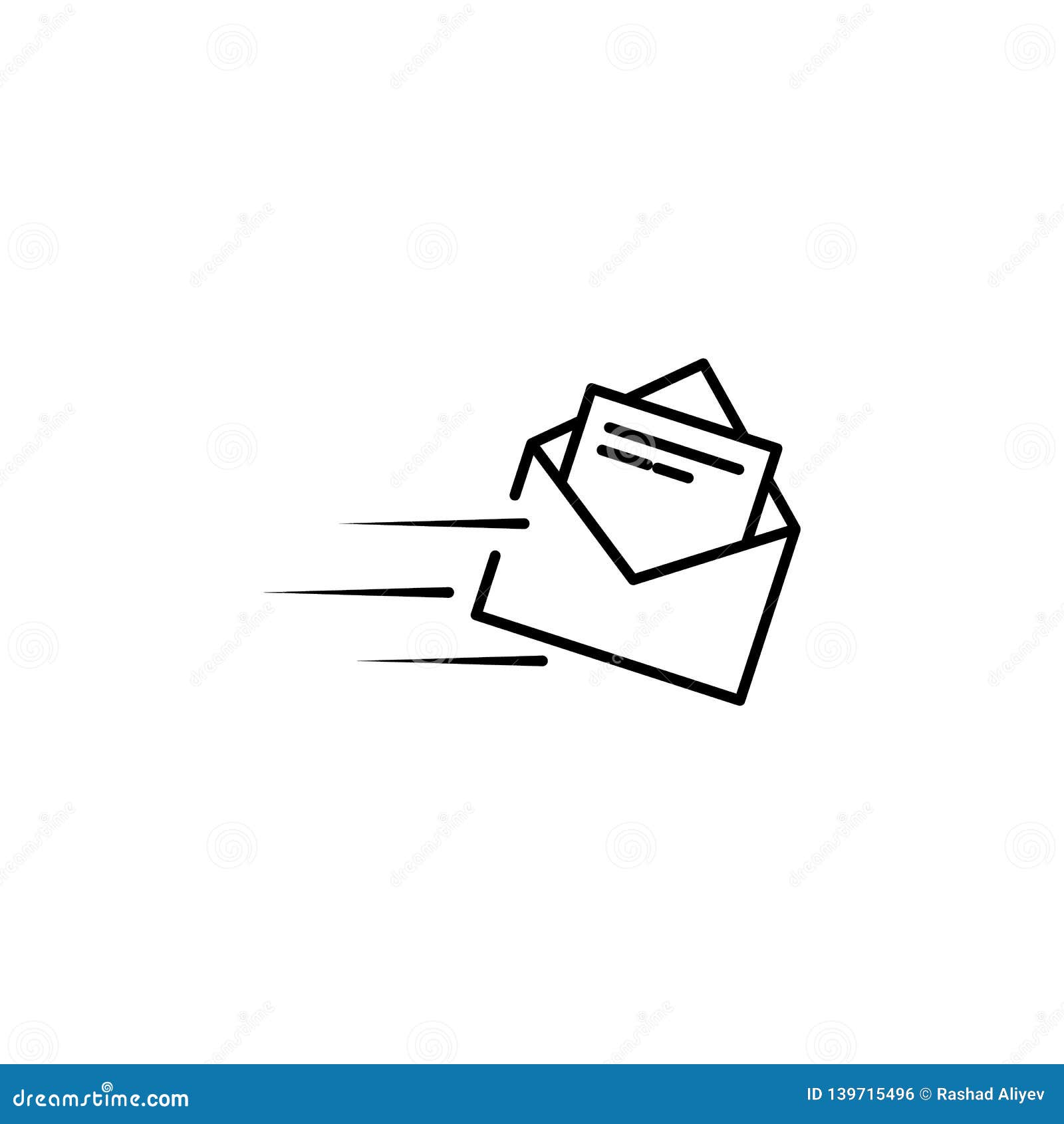 Speed Mail Icon. Element of Speed for Mobile Concept and Web Apps ...