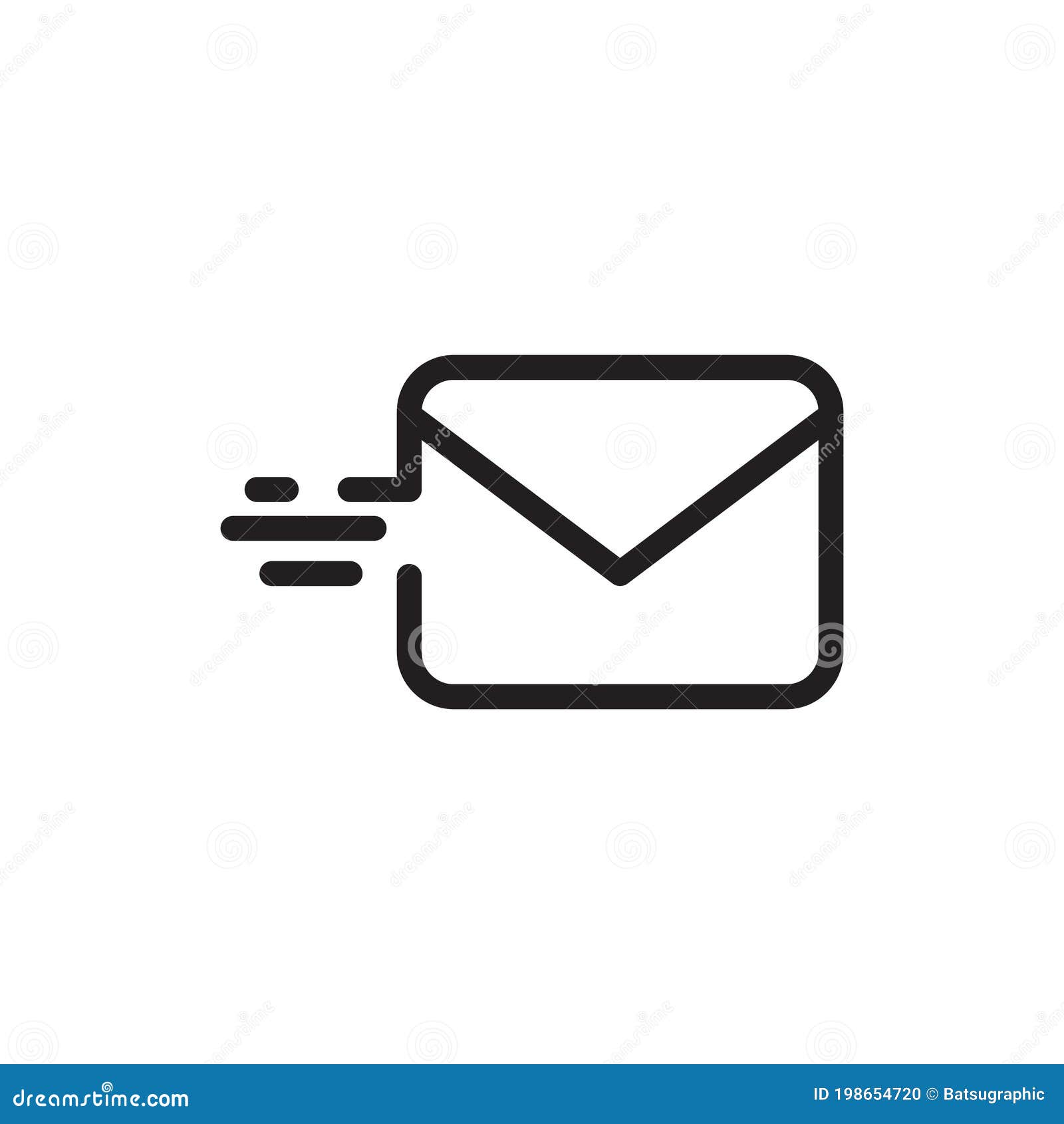 Speed Message Vector Icon Design Template Stock Vector - Illustration ...