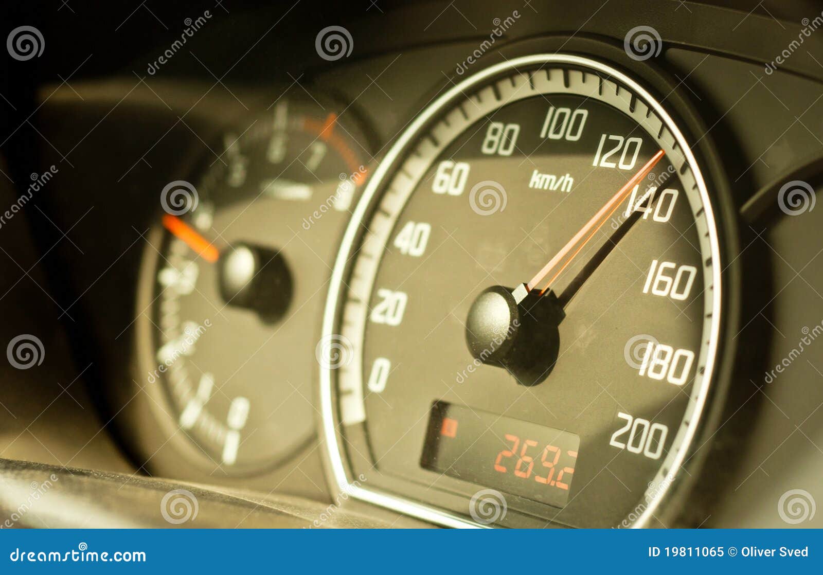 Speed meter of a car stock image. Image of dashboard - 19811065