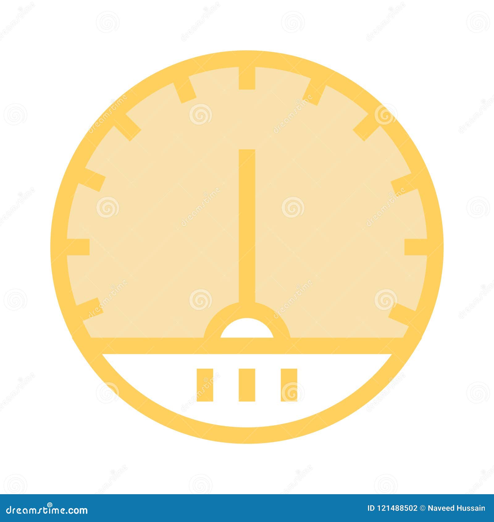 Speed Meter Color Line Icon Stock Illustration - Illustration of ...