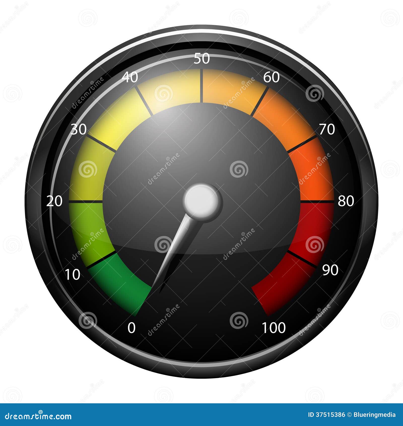Speed Meter Design Icons Vector Illustration In 4 Colors. Royalty-Free ...