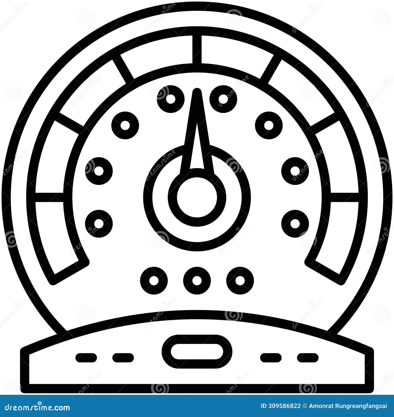 Speed Meter Silhouette Icon, Car Accident and Safety Related Vector ...
