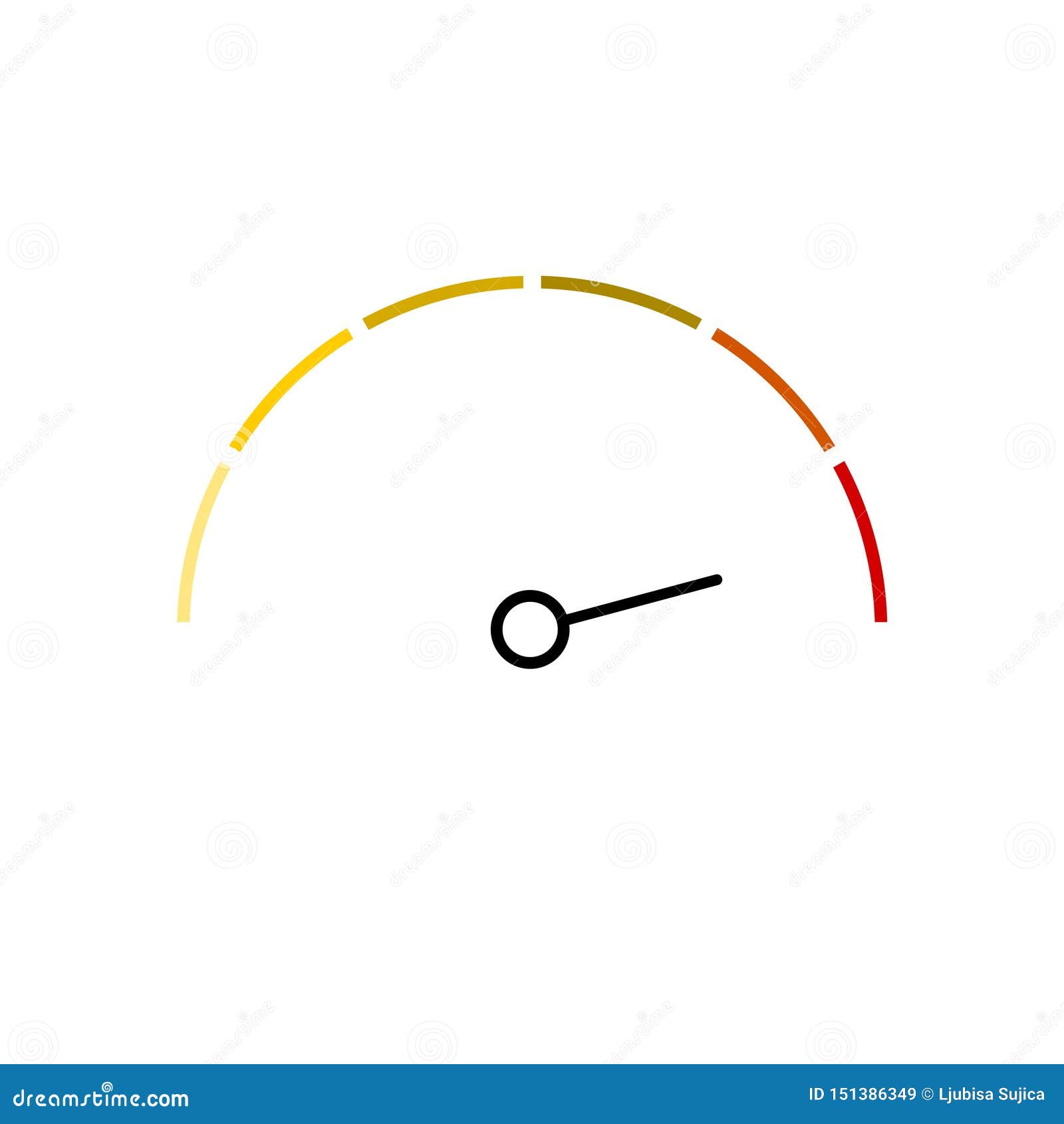 Speed meter icon or logo stock vector. Illustration of mark - 151386349