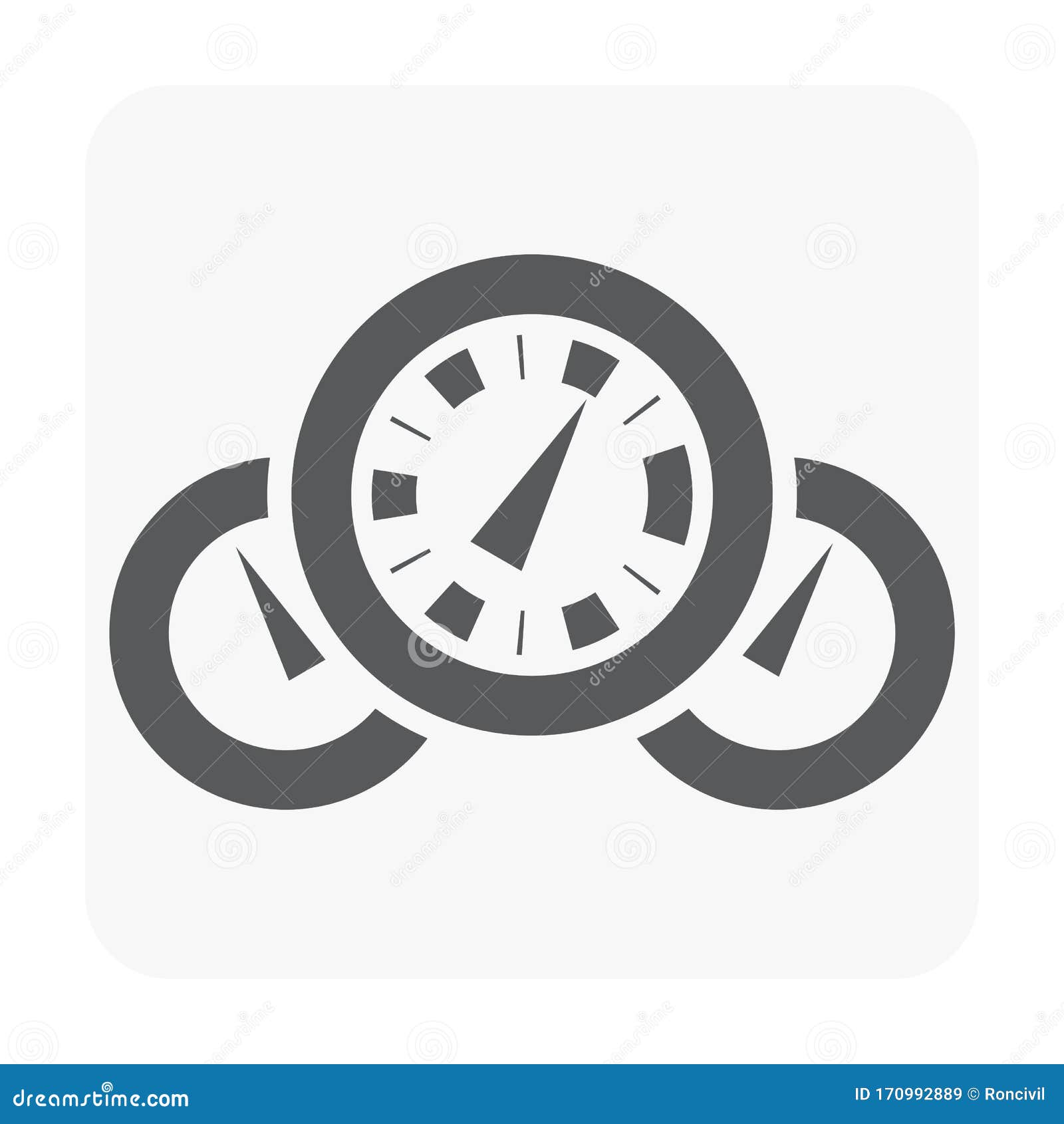 Speed meter icon stock vector. Illustration of fast - 170992889