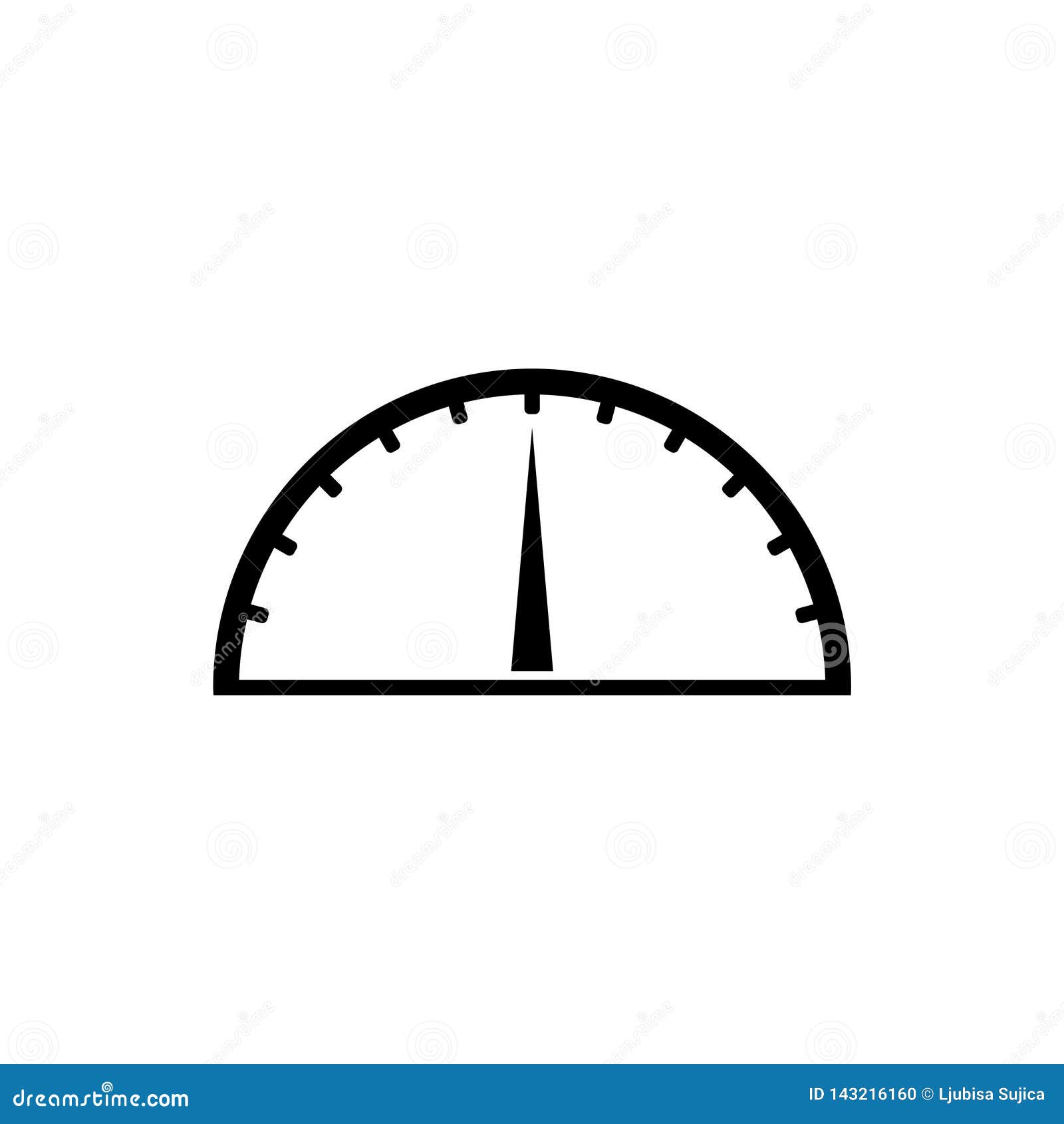 Speed Meter Icon, Speedometer Icon, Simple Vector Icon or Logo Stock ...